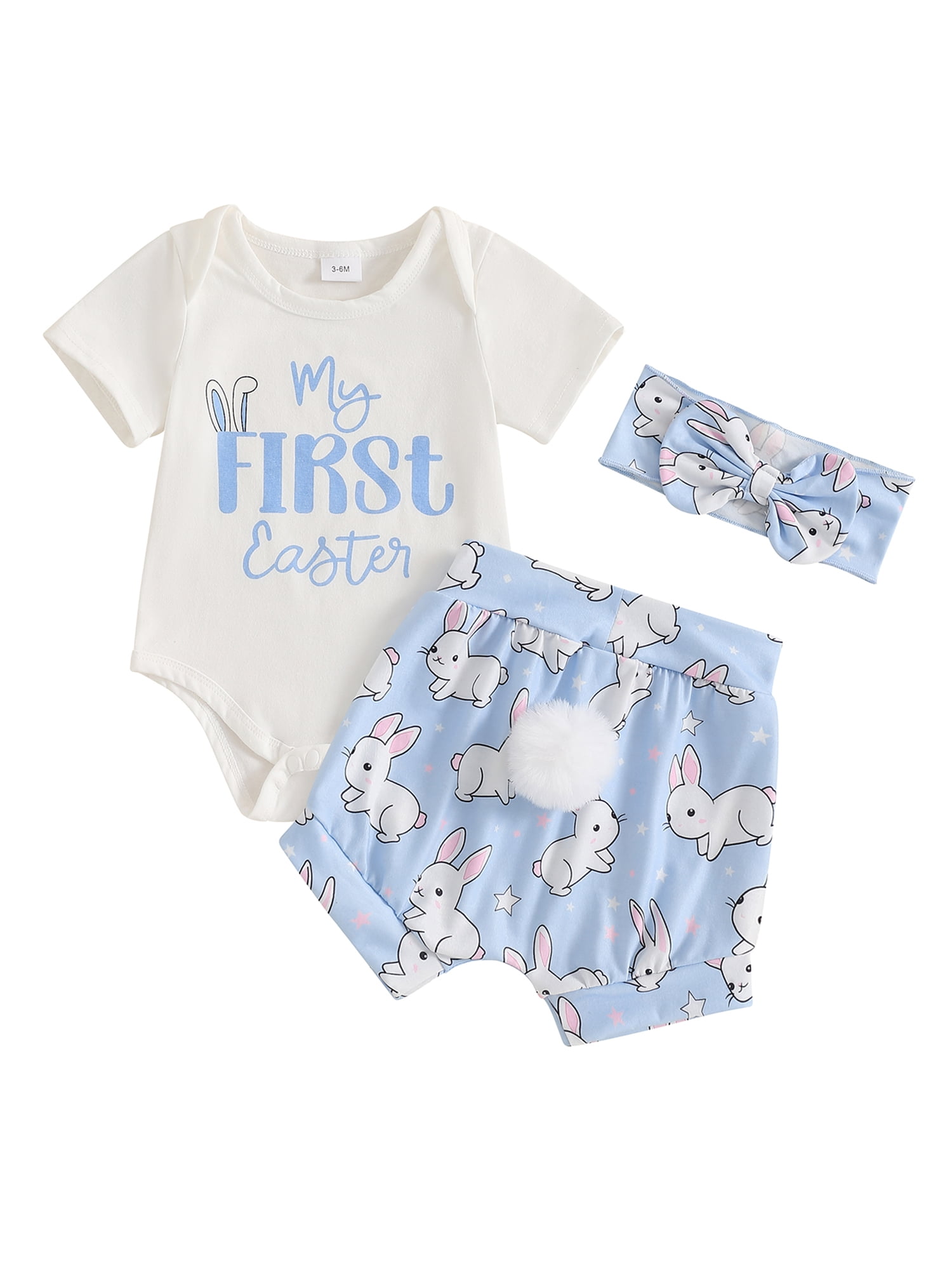 Baby Toddler Girls Easter Shorts Clothing Sets 3 6 9 12 18 Months Short ...