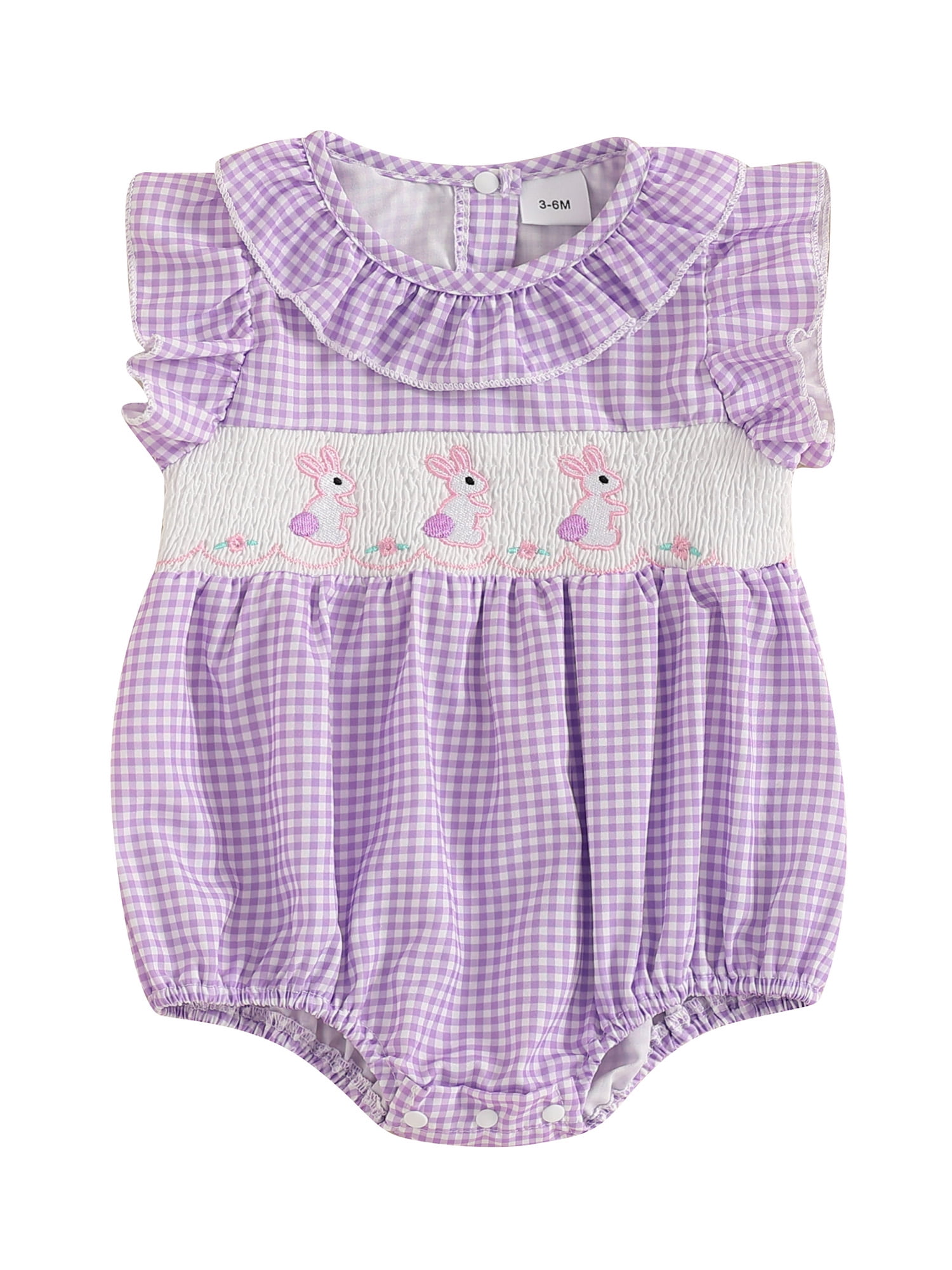 Baby Toddler Girls Rompers 3 6 12 18 Months Easter Clothes Rabbit ...