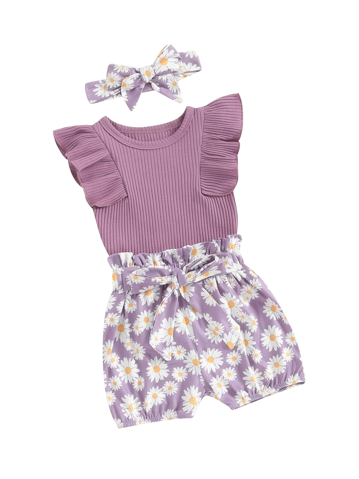 Baby Toddler Girls Summer Shorts Outfits 0 3 6 9 12 18 Months Short ...