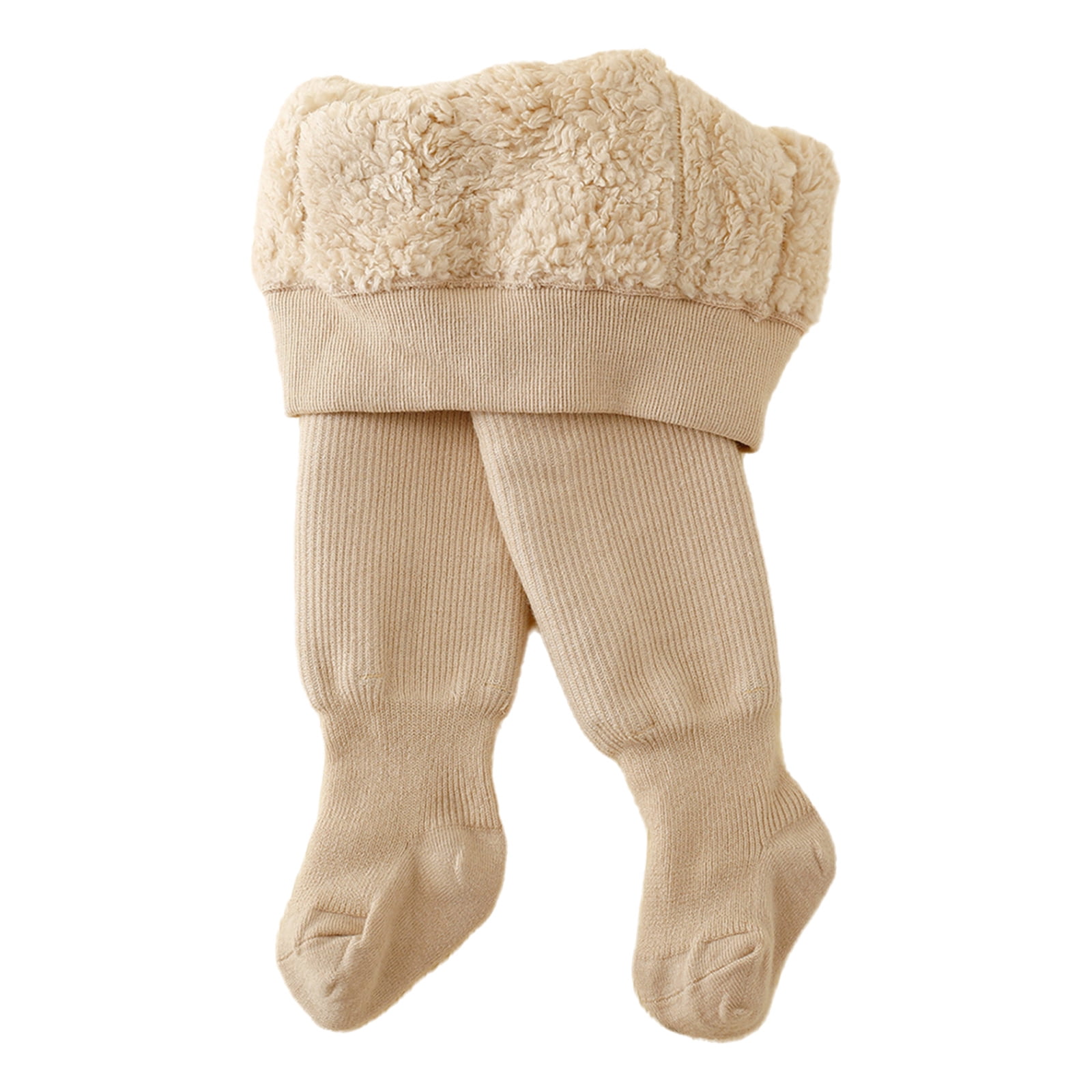 Baby & Toddler Heating Knit Tights Soft & Stretchy Plush Lining Tights ...