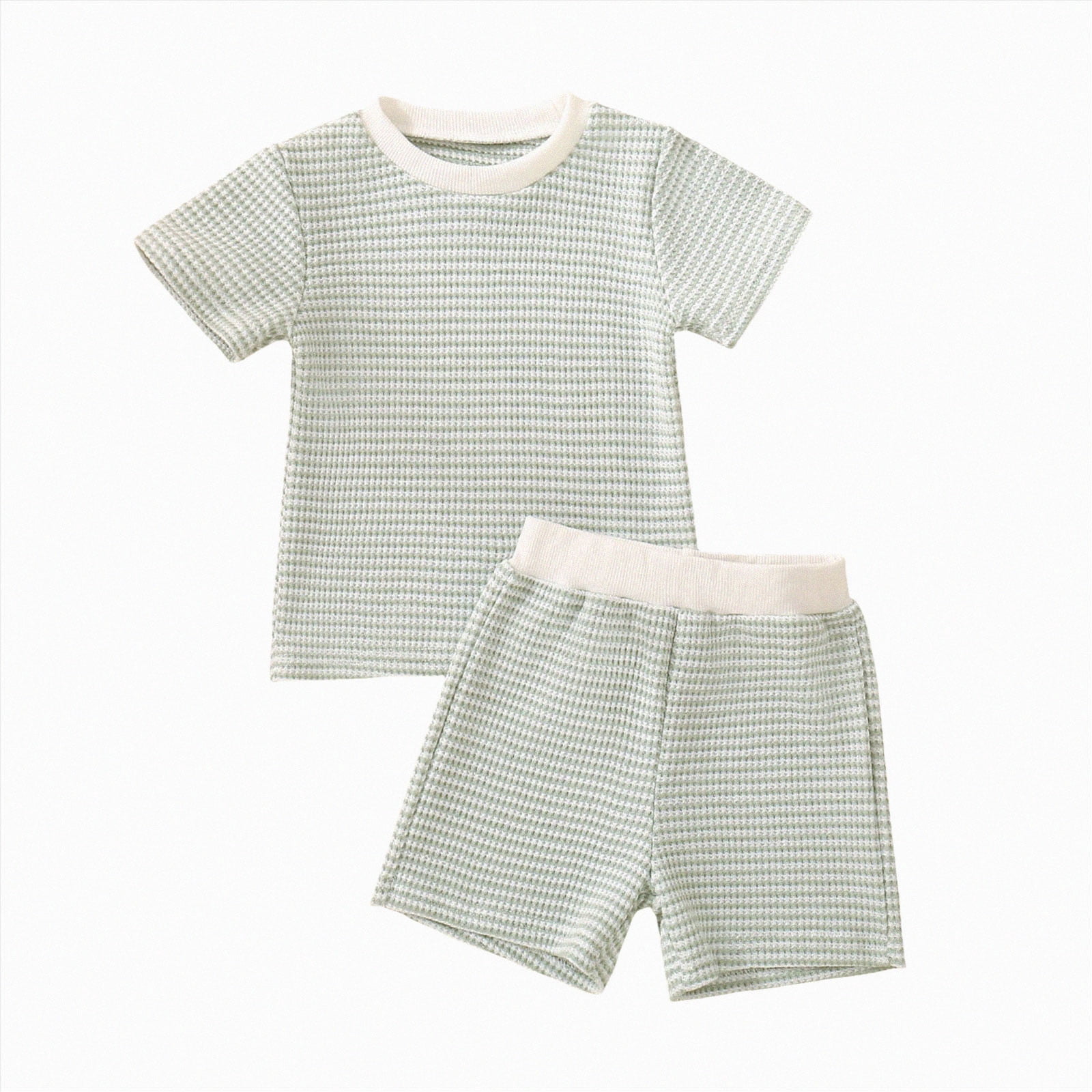 Baby Toddler Summer Clothes 6 12 18 24 Months 2T 3T 4T 5T Waffle ...