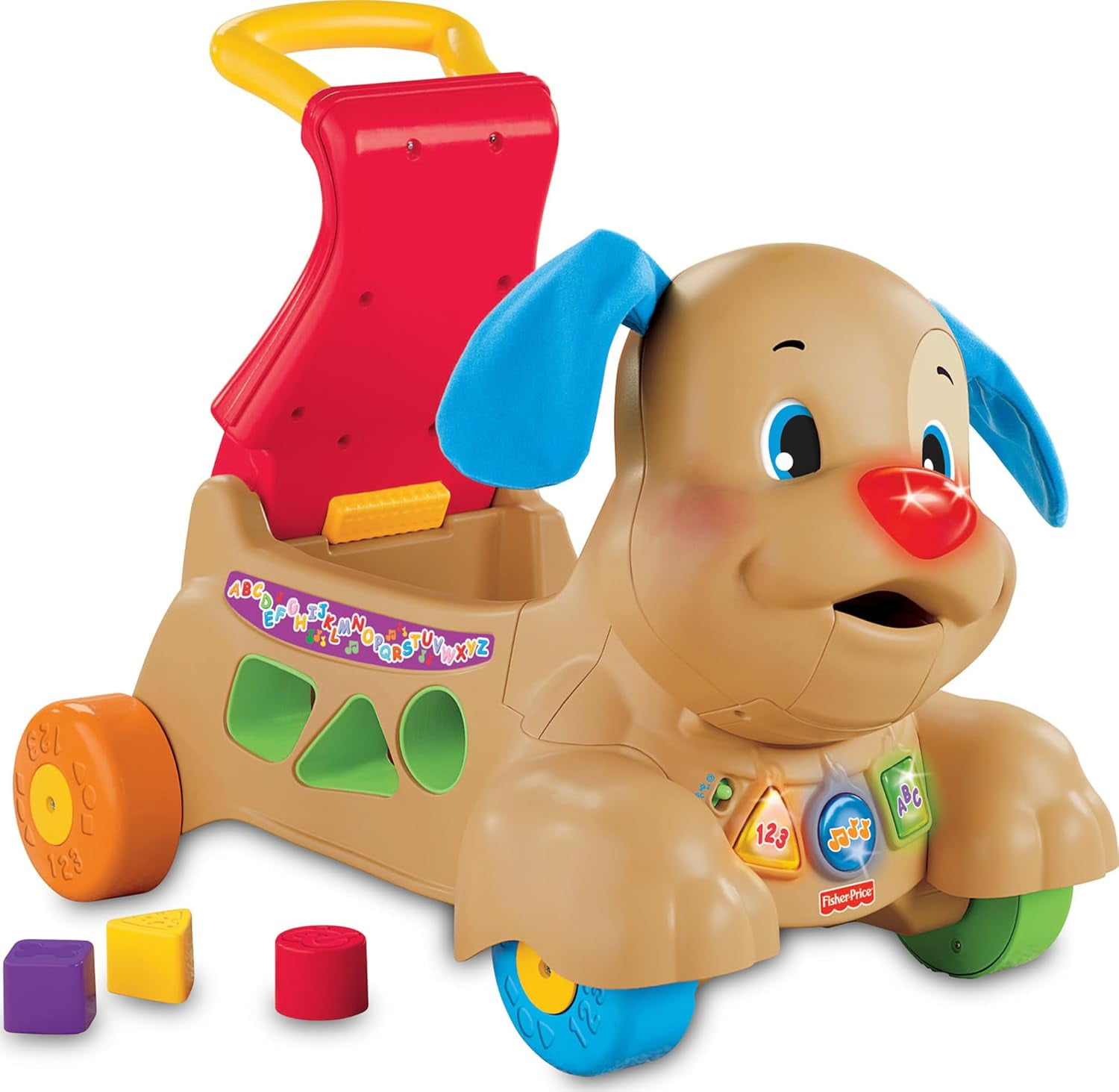 Baby & Toddler Toy Laugh & Learn Stride-to-Ride Puppy Walker & Ride-On ...