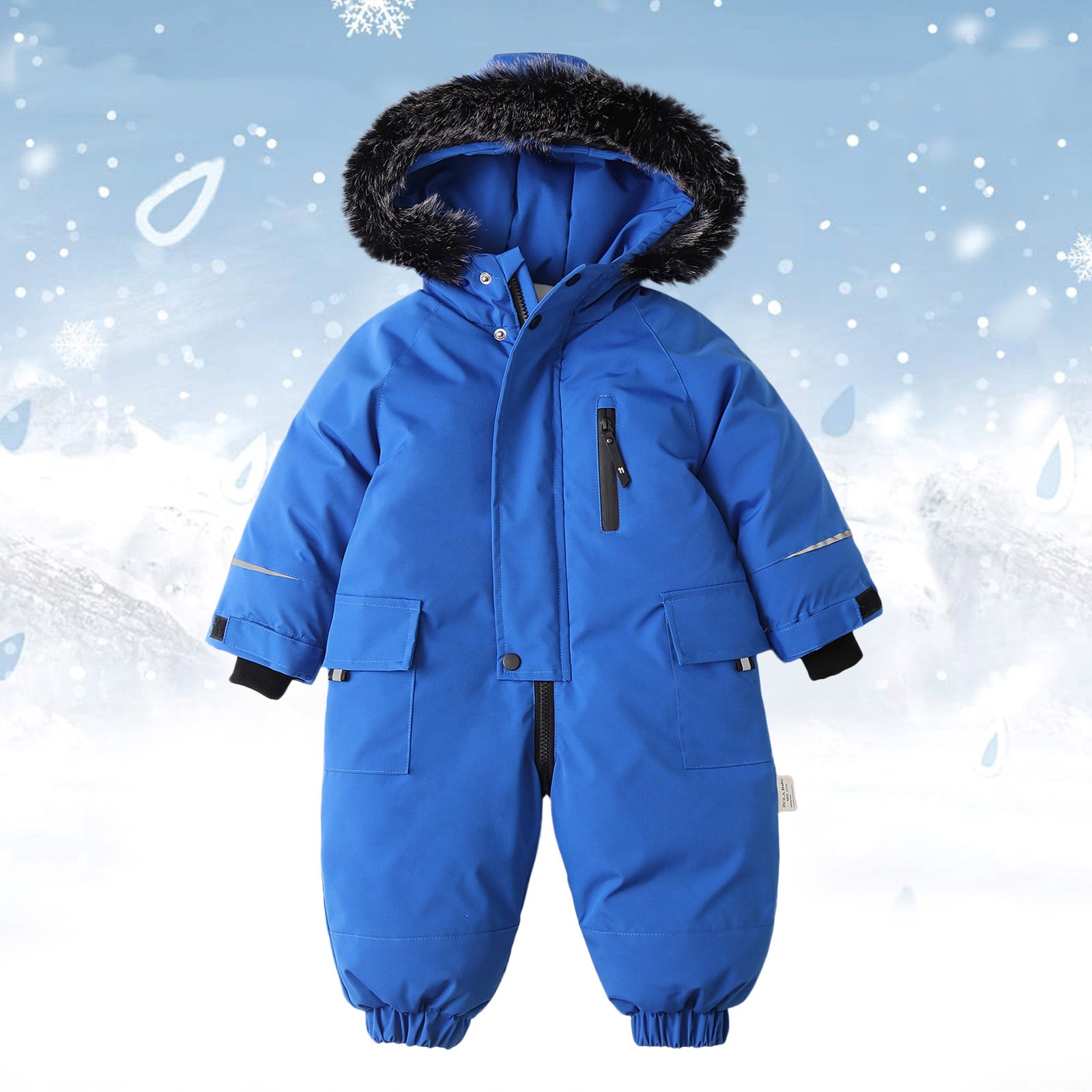 Baby Toddler Winter Snowsuit Ski Suit Waterproof Coats Jackets Jumpsuits Thicken Warm Winter ...