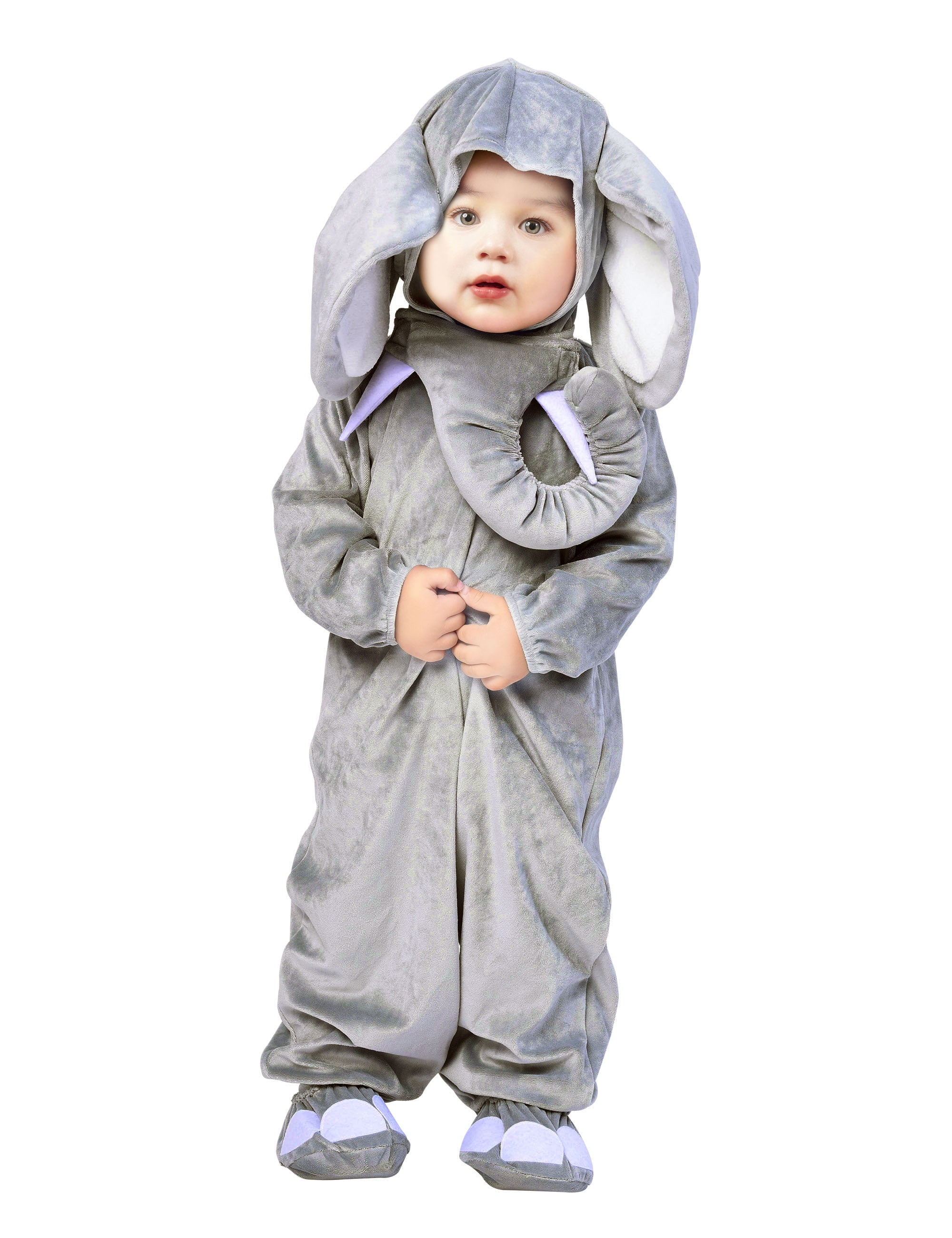 Baby Toddlers Elephant Costume, 4 Pcs Hat Onesie Suit Velvet Jumpsuit ...