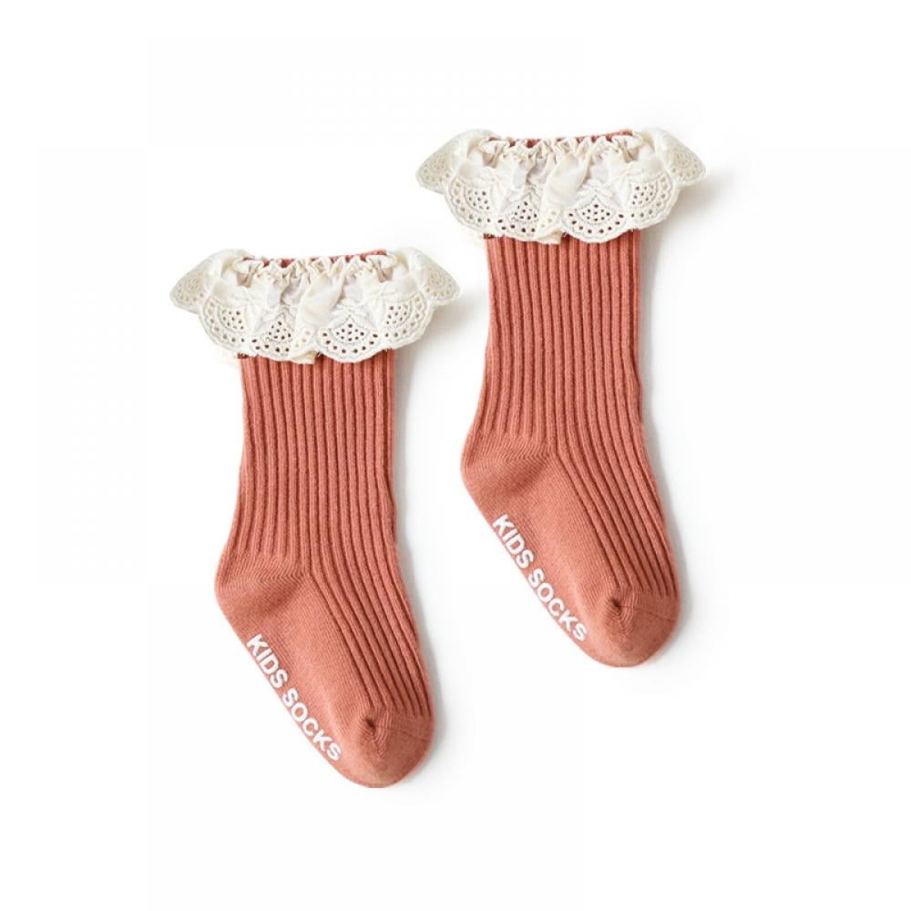 Baby Toddlers Girls Cotton Princess Style Ruffles Lace Top Frilly Mesh ...