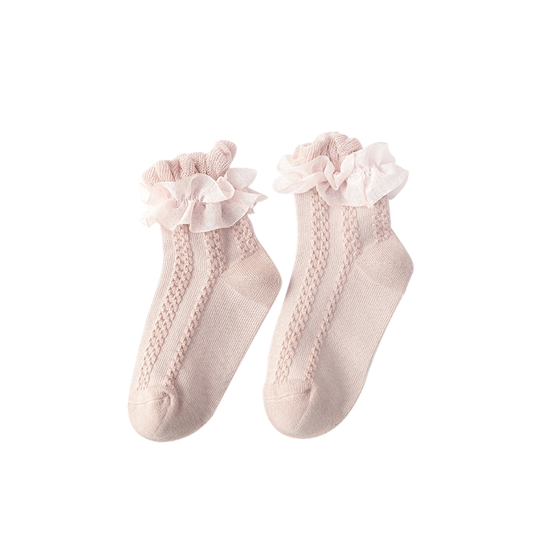 Baby Toddlers Girls Cotton Princess Style Ruffles Lace Top Frilly Mesh ...