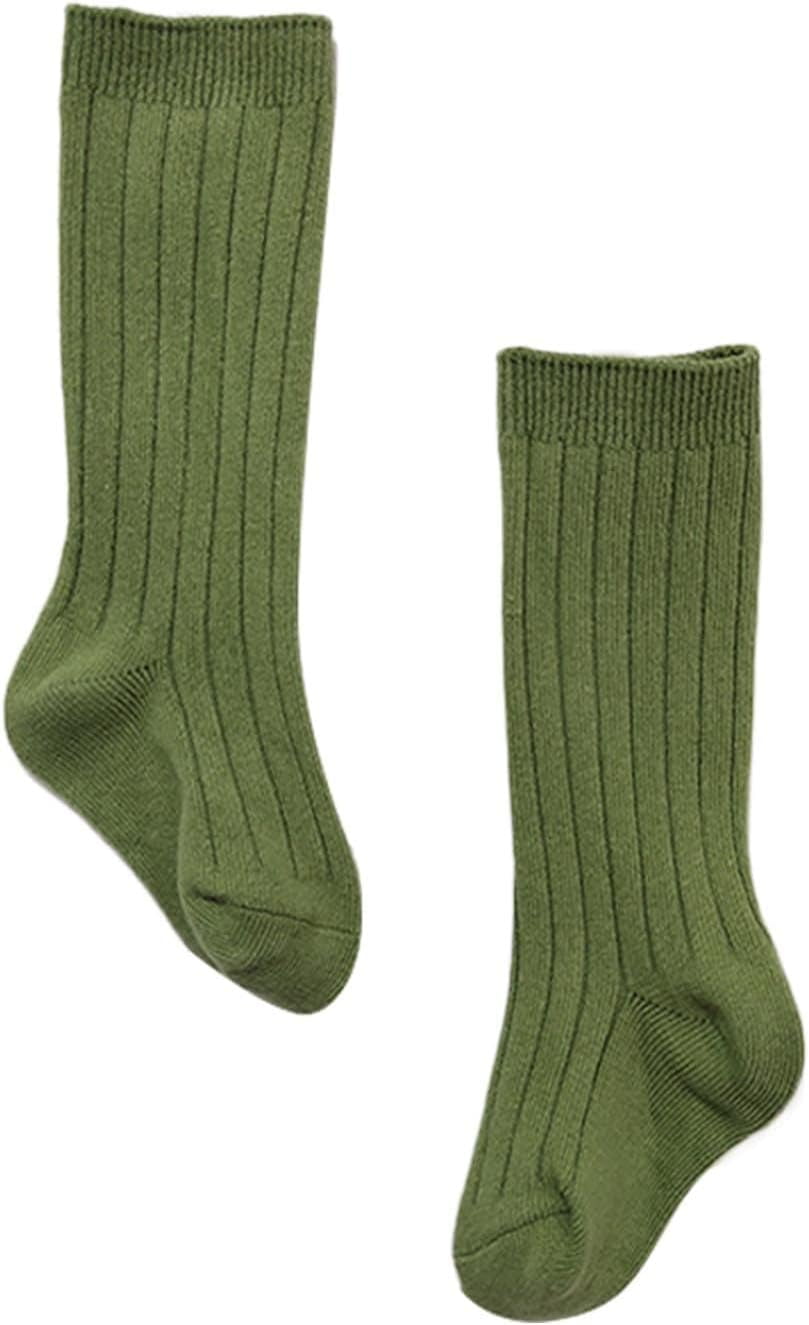 Baby Toddlers Kids Knee High Socks Cozy Warm Cotton Uniform Sports ...
