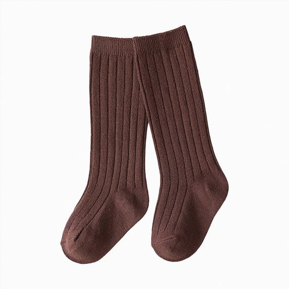 Baby Toddlers Kids Knee High Socks Cozy Warm Uniform Sports Socks Cable ...