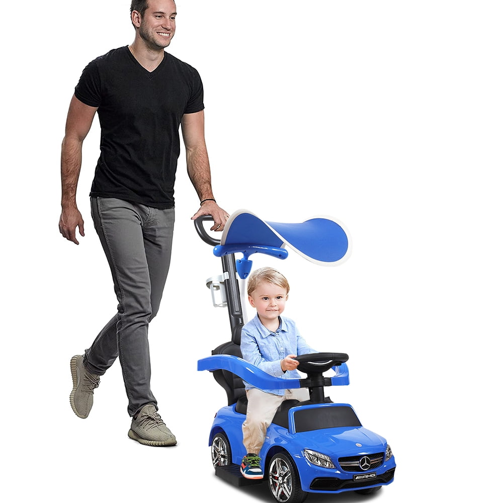 Baby Toddlers Push Car, Mercedes Licensed 3 in 1 Kids Ride On Push Car ...