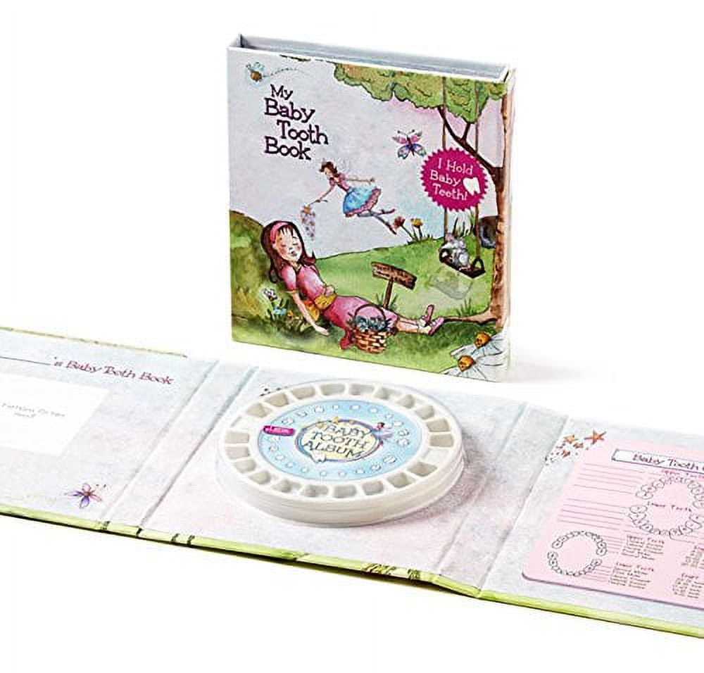 Baby Tooth Album - Tooth Fairy Land Collection - Boy (Pink, 6 x 6 ...
