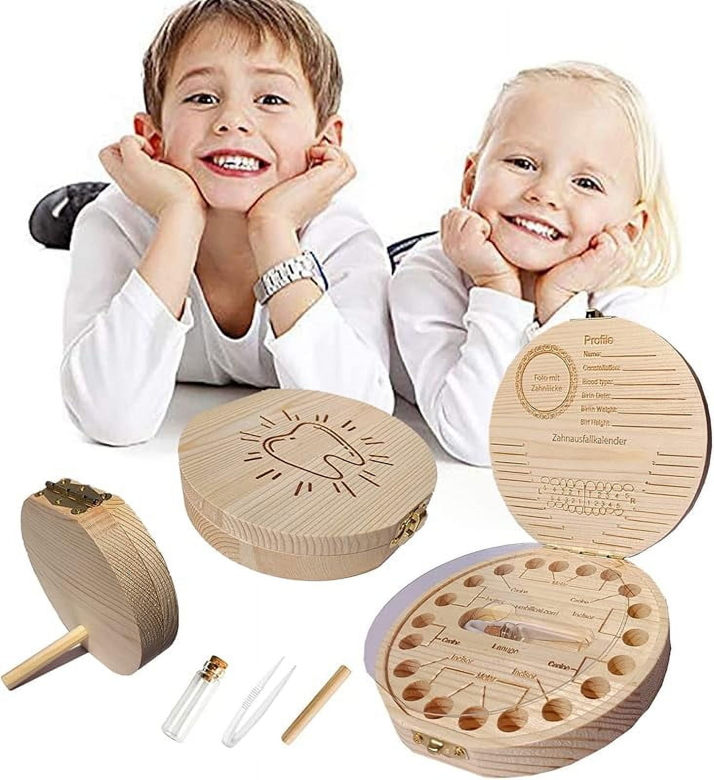 Baby Tooth Keepsake Box,Tooth Fairy Box,Wooden Tooth Box ,Baby Keepsake ...