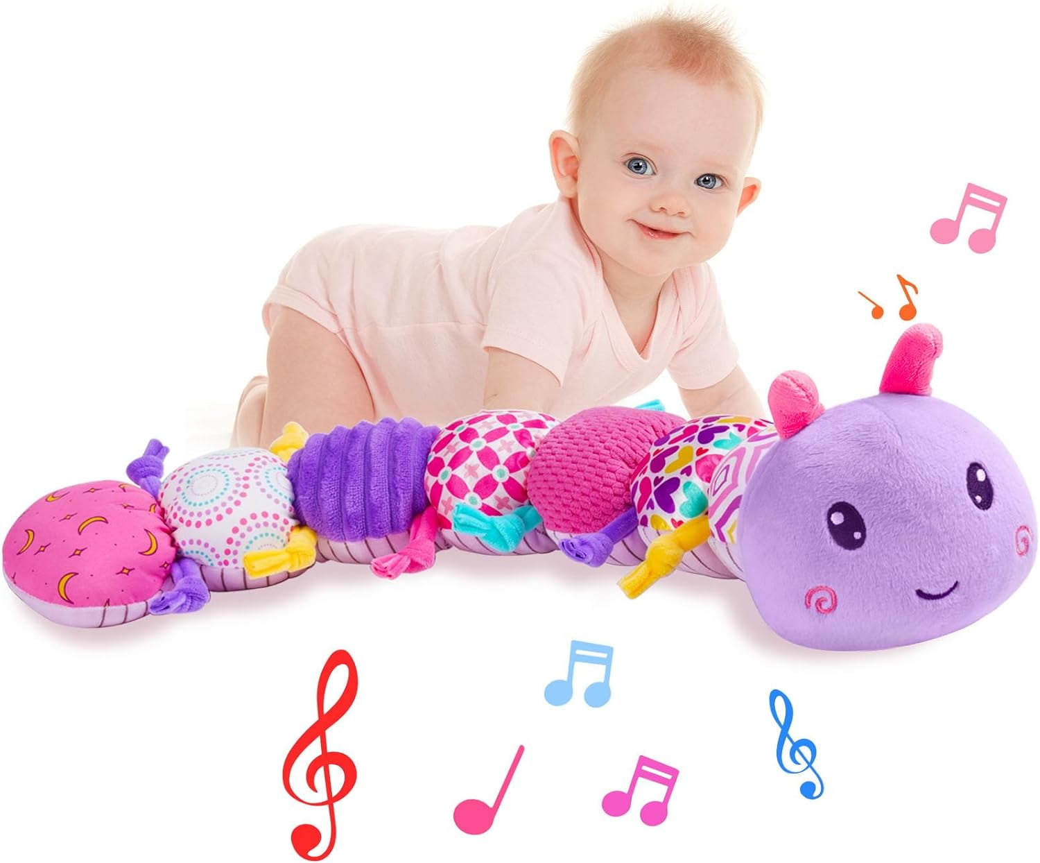 Baby Toy 0-12 Months,Baby Infant Musical Stuffed Animal Soft Toy with ...