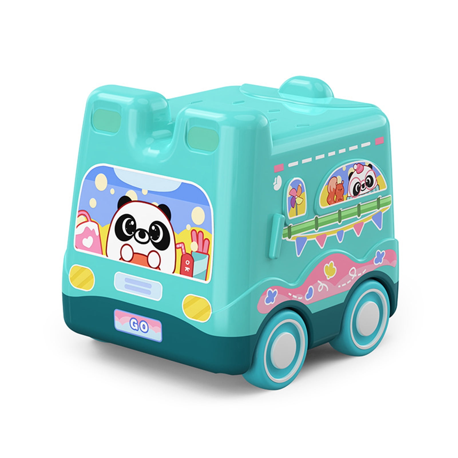 Baby Toy Car - Inertial Gliding - Cute Bunny Panda Cartoon Bus ...