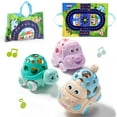 Baby Toy Cars 6 to 12 Months,Toddler Rattle and Roll Car with Playmat ...