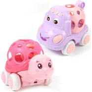 Toy Cars for Toddlers Age 1,Baby Rattle Car Toy,3 Pieces Soft Rubber ...