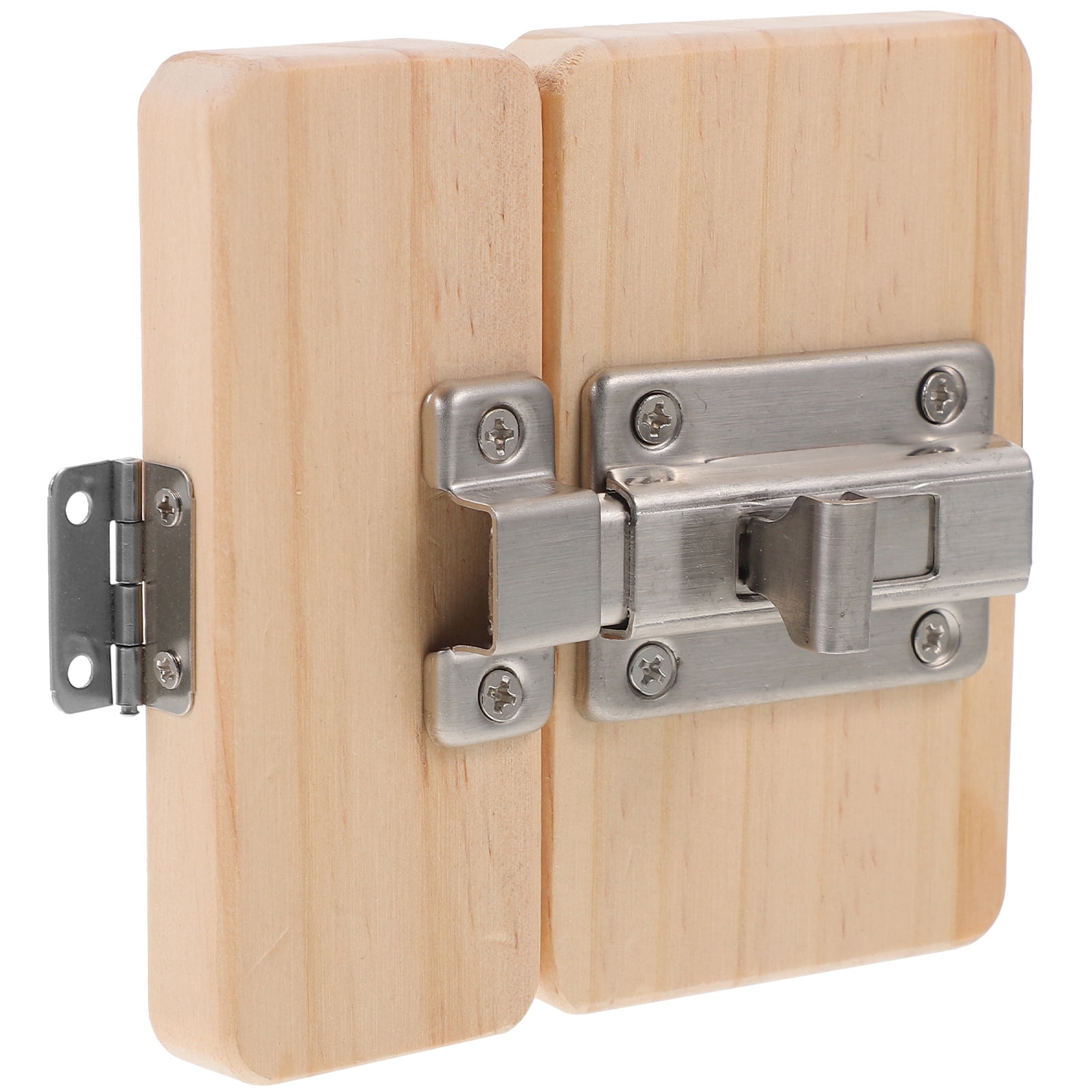 Baby Toy Educational Busy Board Door Lock Right Latch Accessories Wood ...