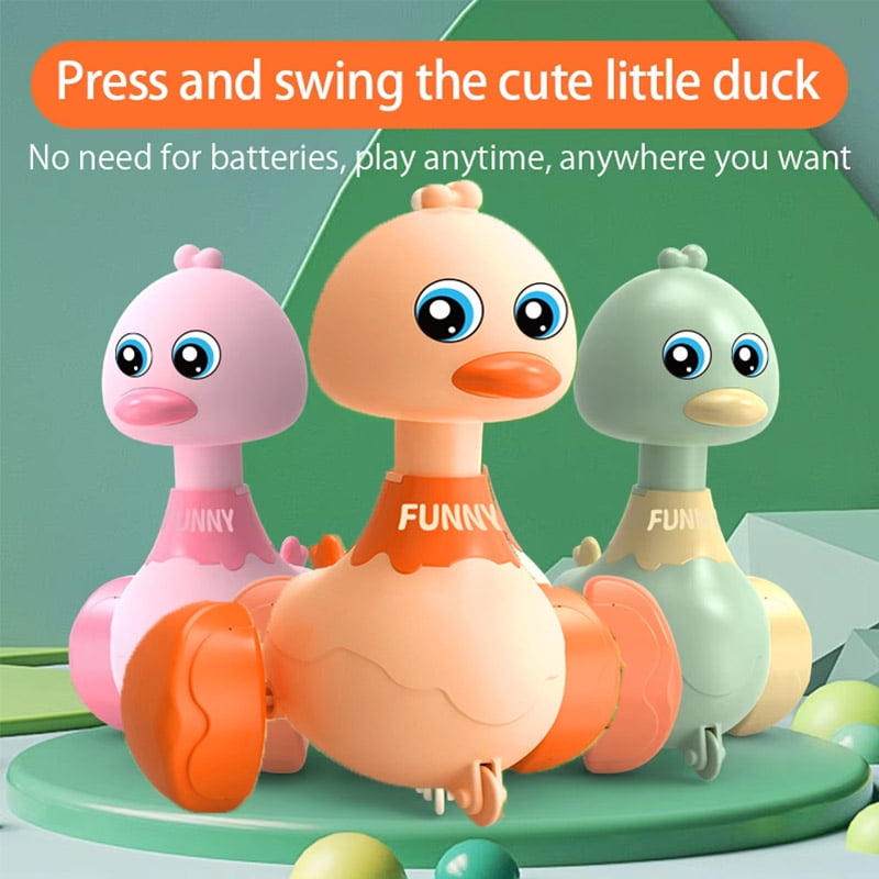 Baby Toy Swing Duck Toy Cartoon Press Vehicles Glide Animal Inertia ...