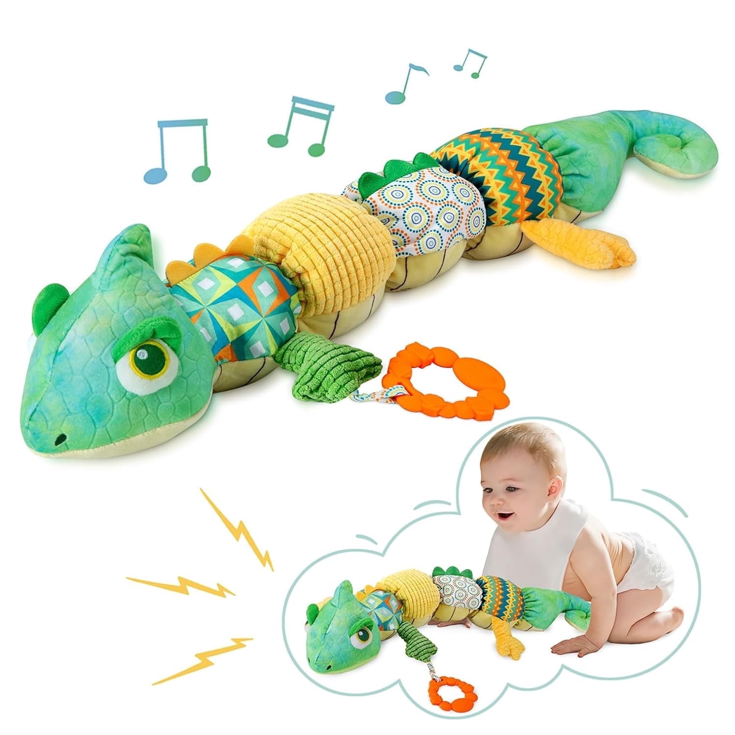 Musical Baby Toys 0-12 Months, Multi-Sensory, Soft Stuffed Animal ...