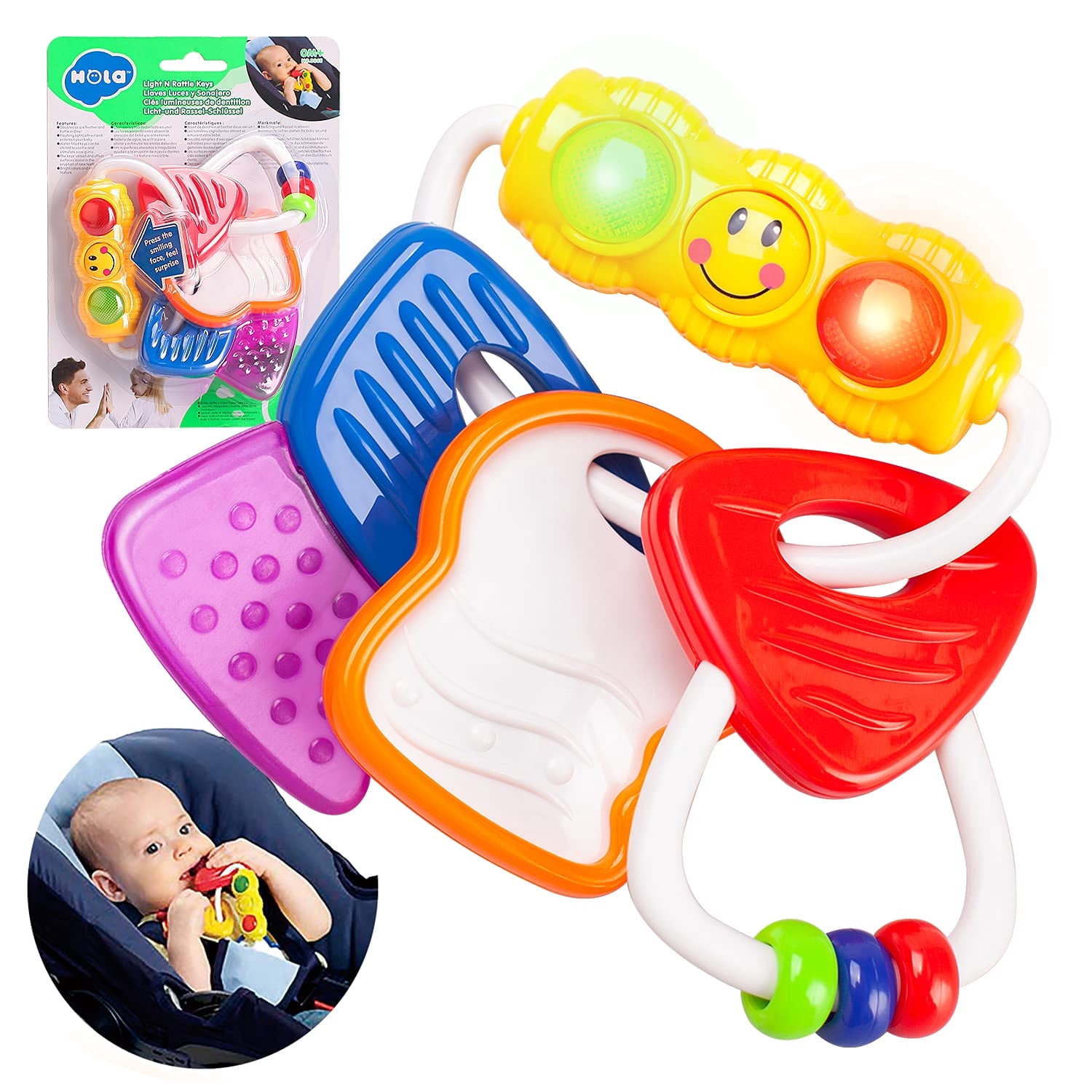 Adakot Baby Toys for 0-12 Months, Safe Material, Sound and Light Infant ...