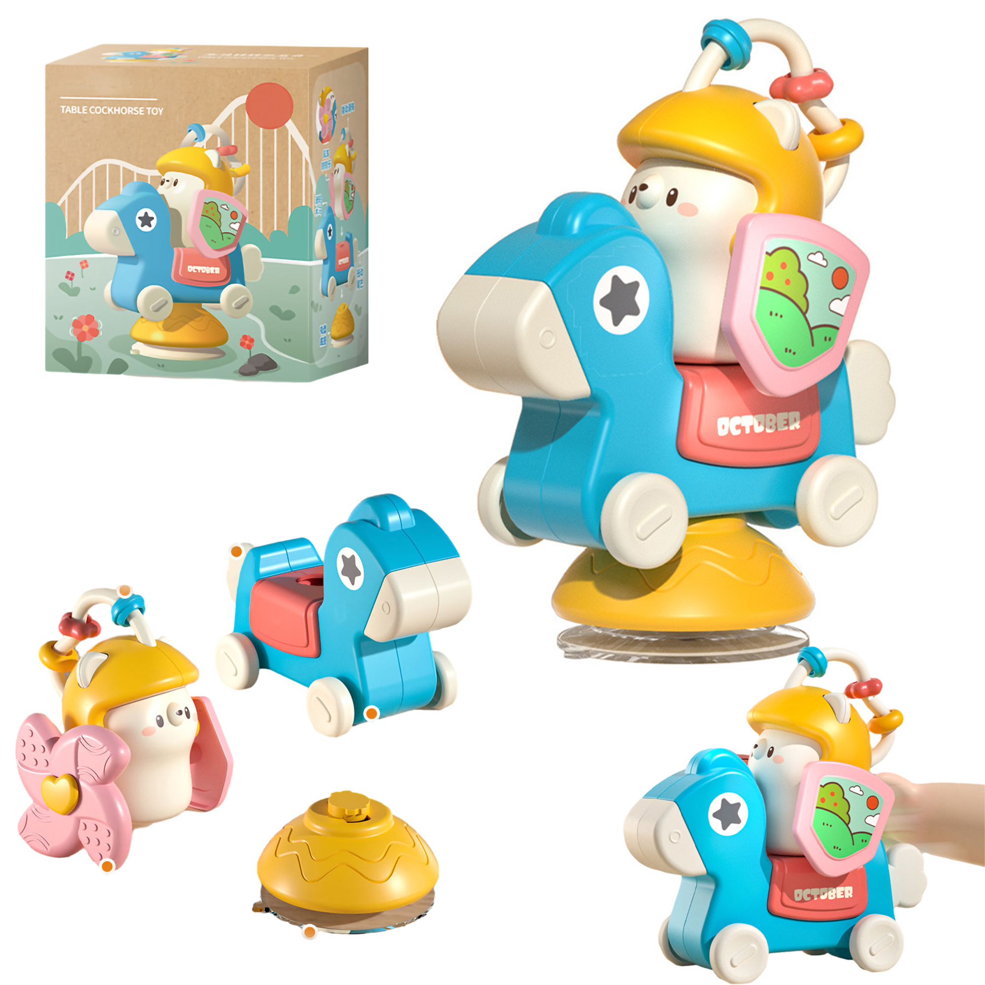 Suction Cup Spinner Toys Baby Toys 12-24 Months Sensory Toys for ...