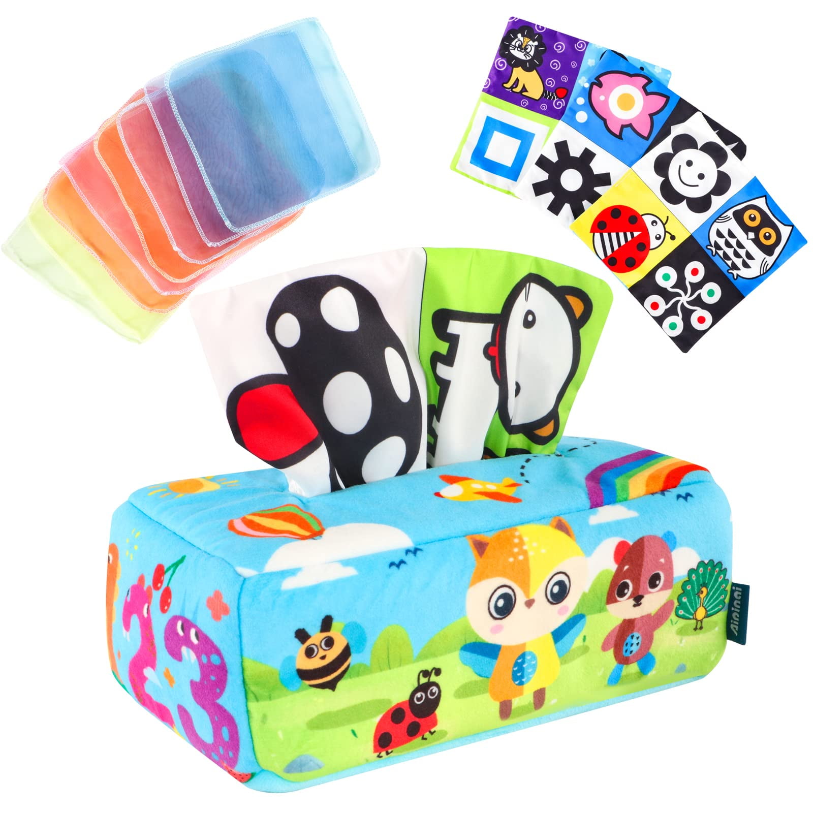 Baby Toys 6 to 12 Months - Tissue Box Toy Montessori for Babies 6-12 ...