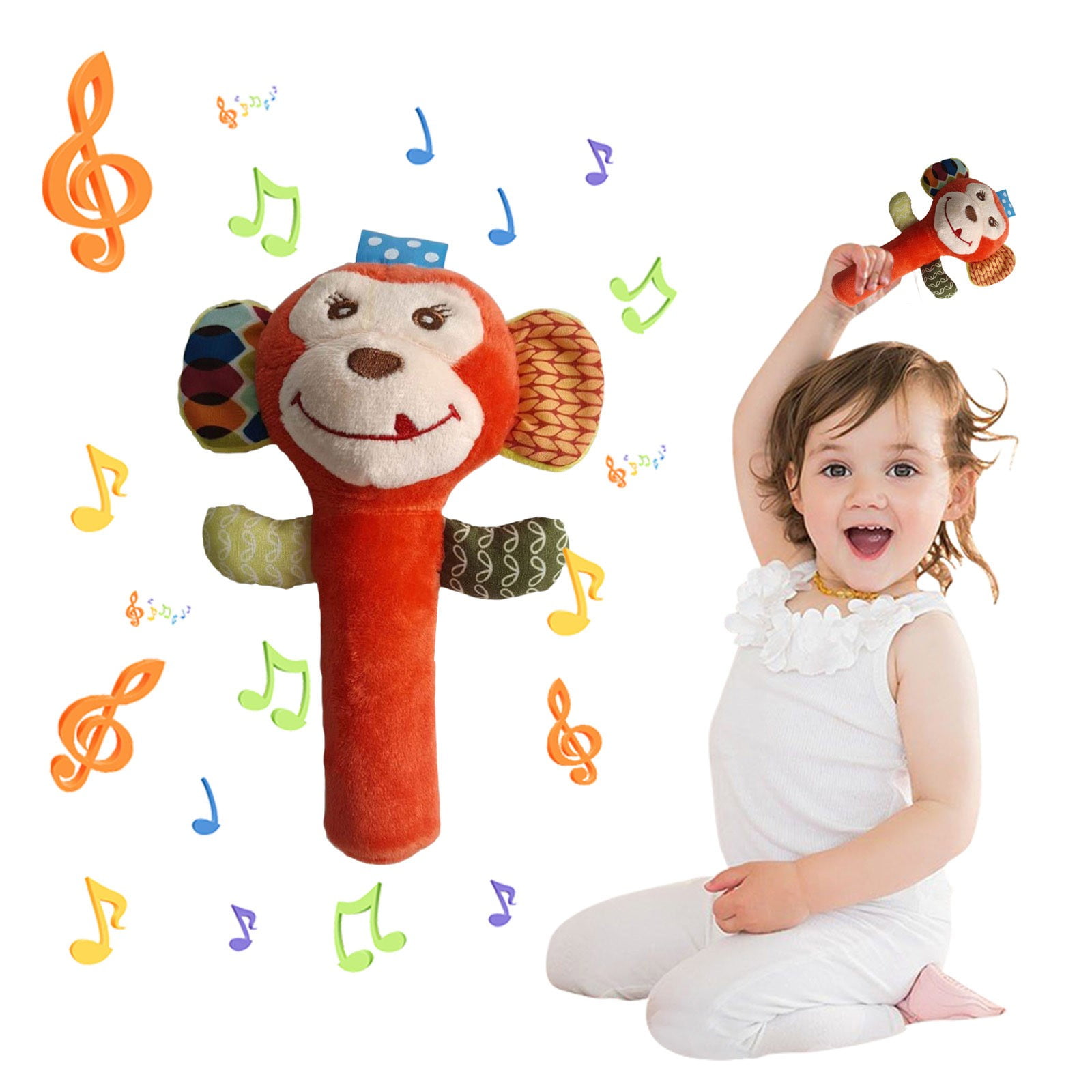 Baby Toys for 6 to 12 Months Toddlers, Soft Baby Rattles Shaker ...