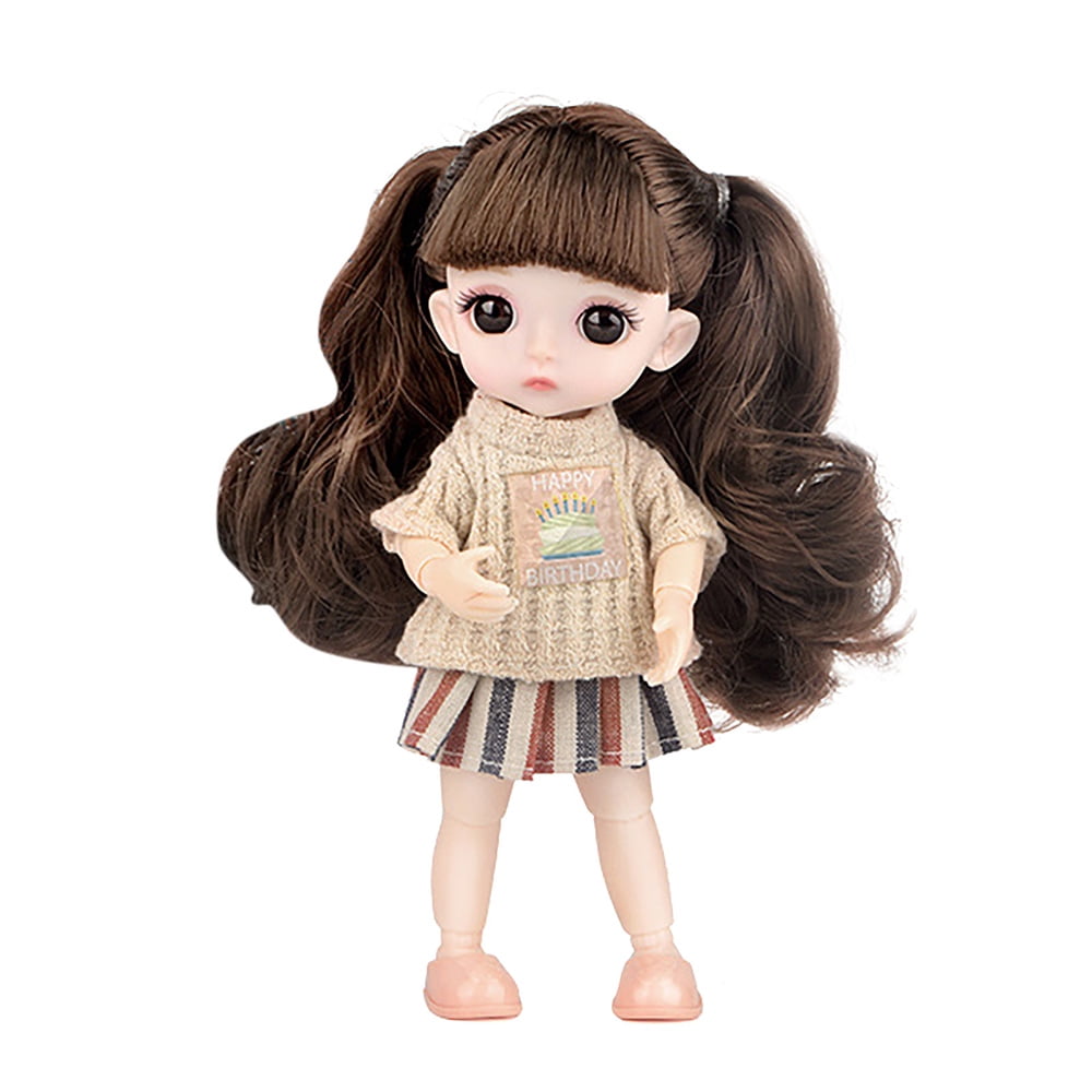 Baby Toys Clearance 16Cm Moveable Mini Fashion Doll Diy Toys with Full ...