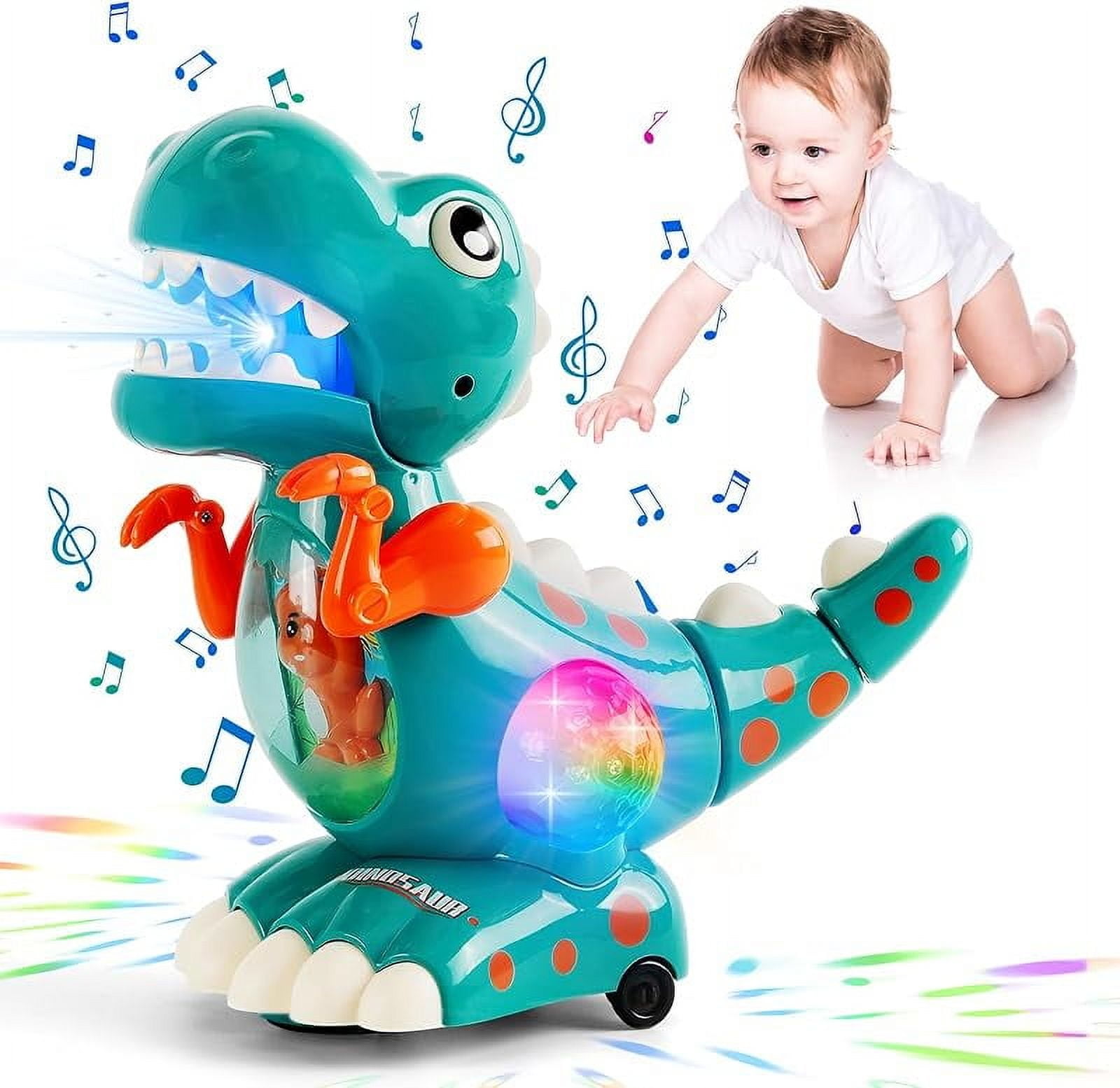 Baby Toys Crawling Walking Dinosaur Toys for Boys Baby Musical Toy ...