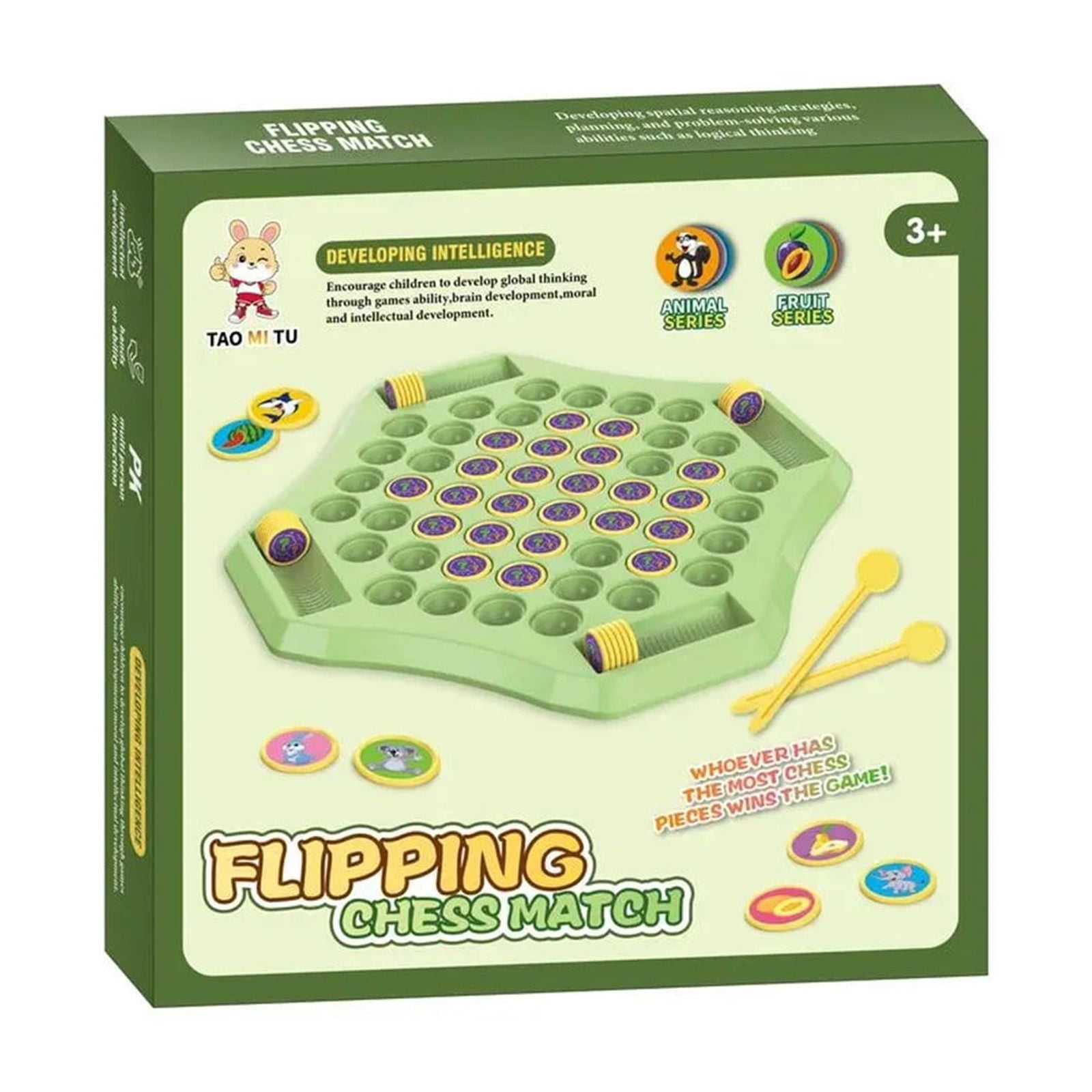 Baby Toys Flip Chess Memory Animal Flip Chess Game Memory Flip Chess Fruit Flip Chess Board Game ...