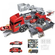 8 Pcs Fire Rescue Toy Set for Kids 3-5, Fire Truck, Ladder Truck ...