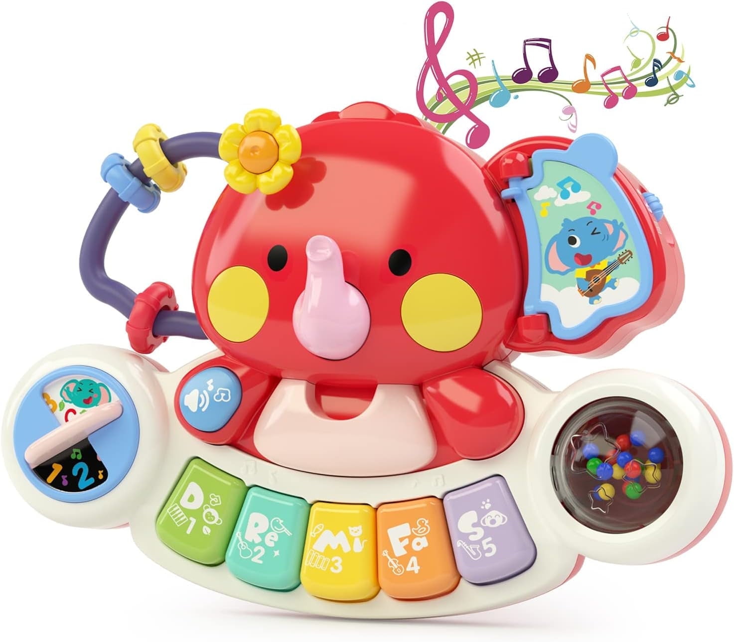 Baby Toys for 12 18 Months - Elephant Musical Piano Toys - Montessori ...