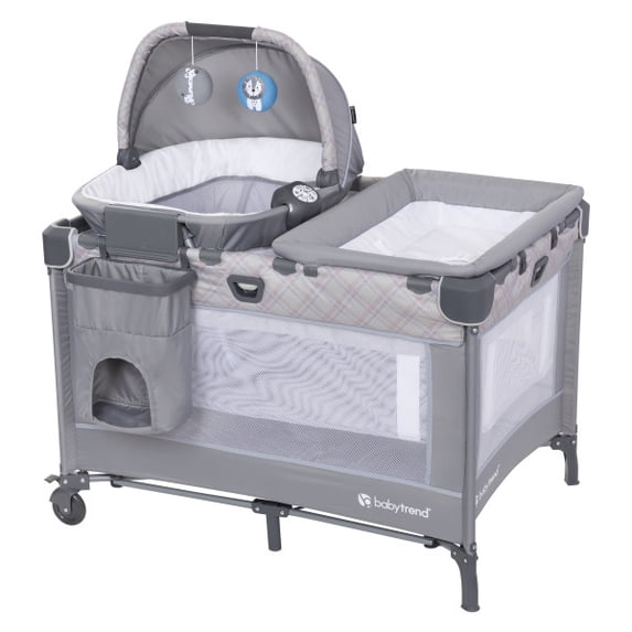 Baby Trend Nursery Den Playard with Dome Napper, Changing Table ...