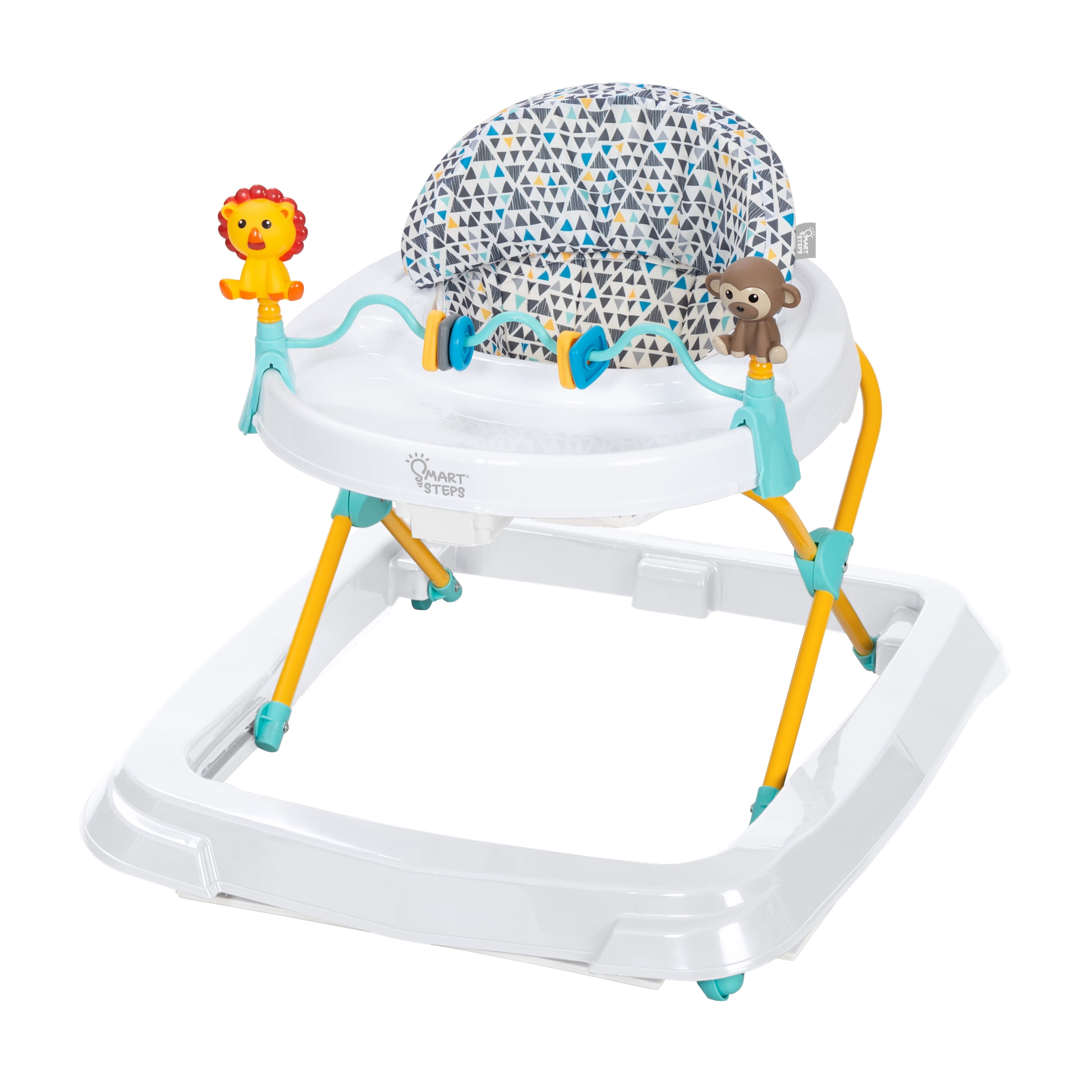 Smart Steps Trend 3.0 Baby & Toddler Activity Walker, Zoo-ometry White ...
