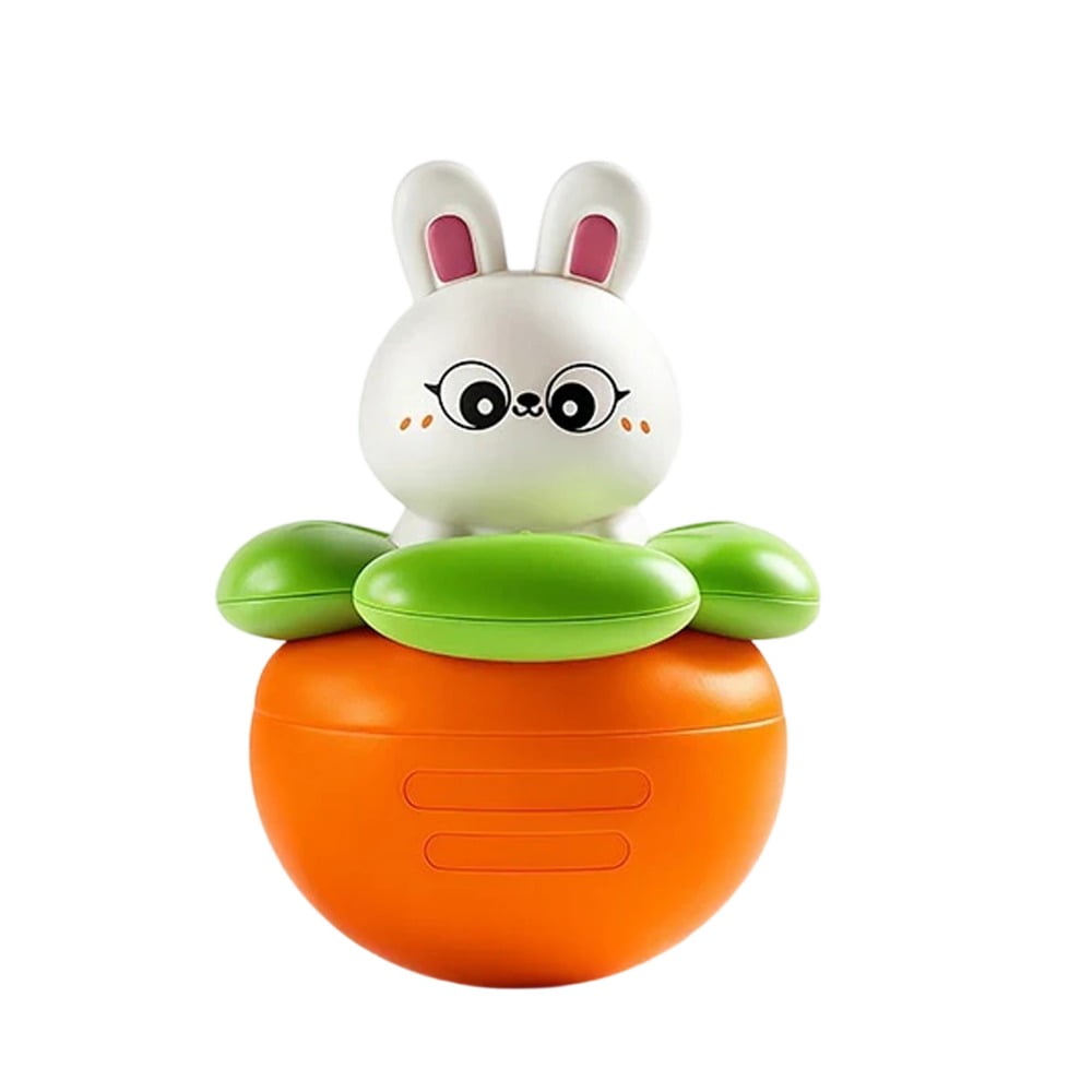 Baby Tumbler Toys, Bunny Carrot Shaped Design, Baby Roly Poly Toy ...