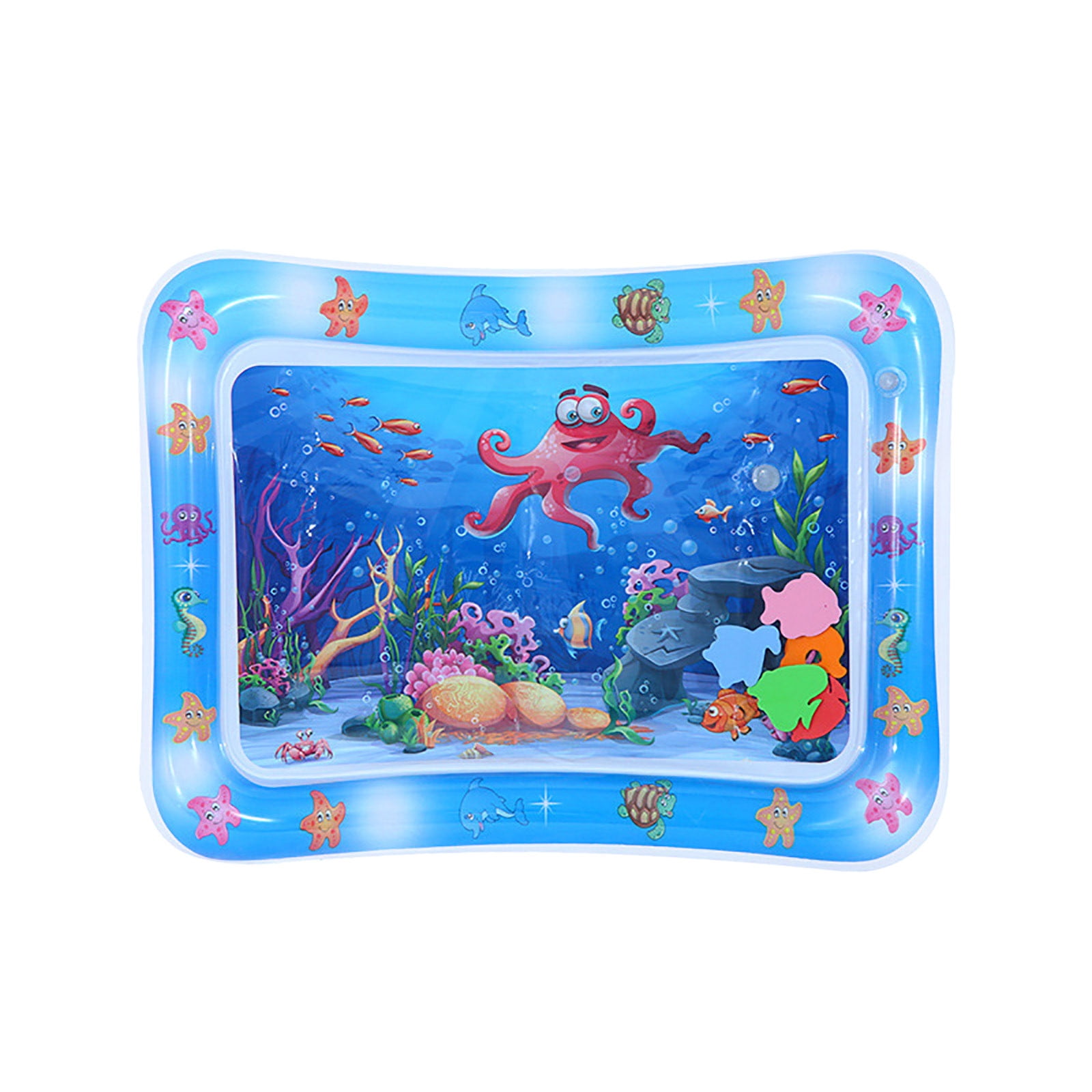 Baby Tummy Time Water Mat Premium Activity Center Promoting Baby Motor ...