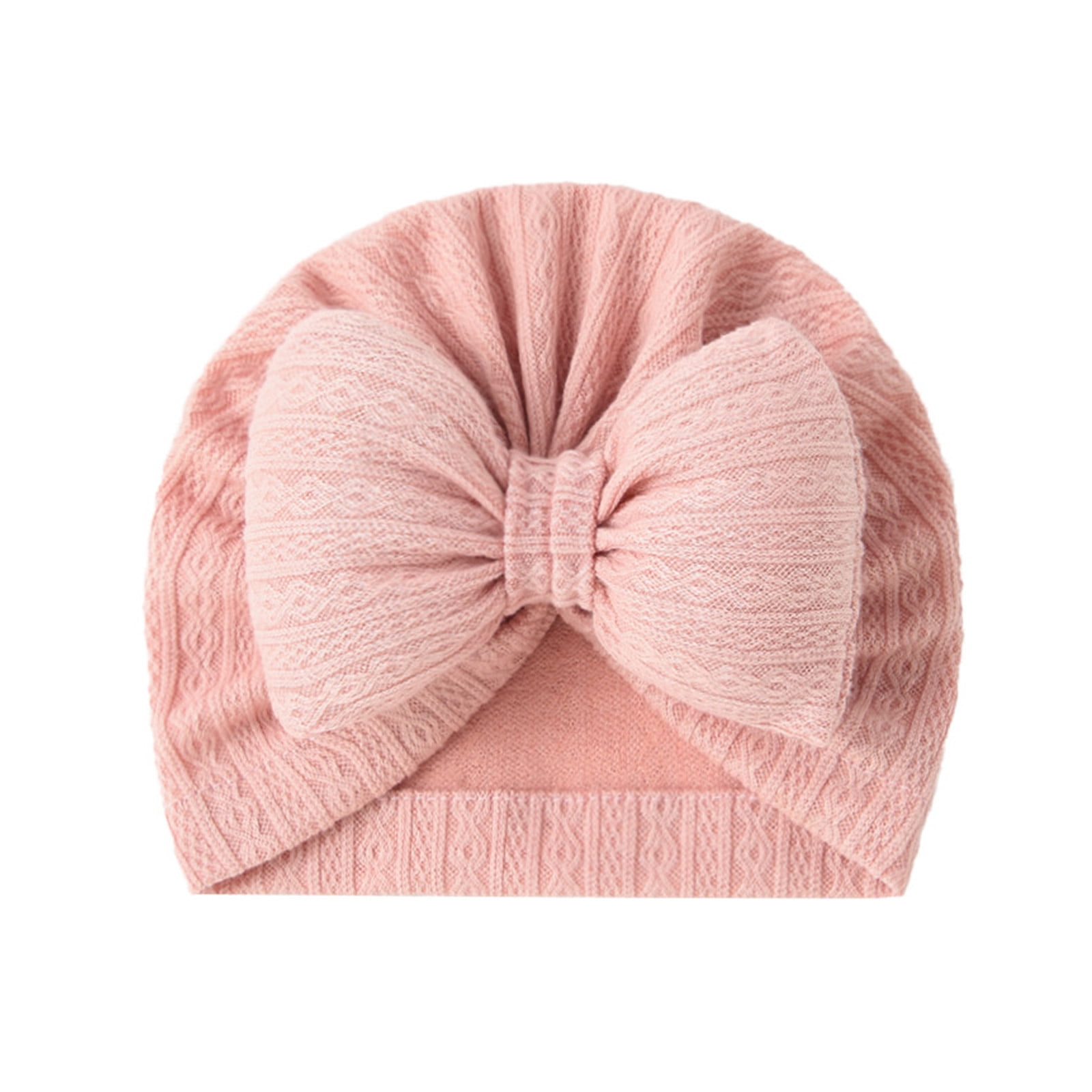 Baby Turban Hat Hat with Bowknot for Girls 0-18M Breathable Winter ...