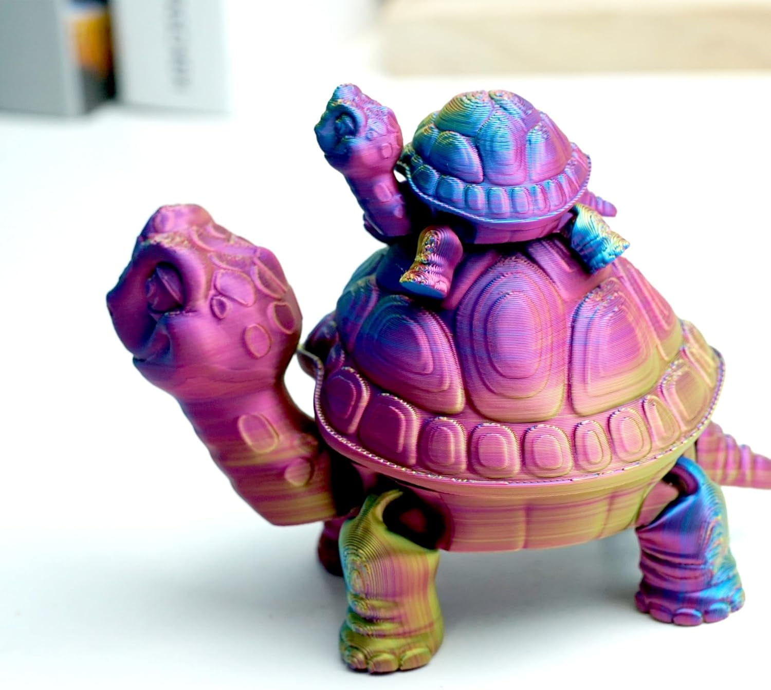 Baby Turtle Inside The Turtle Shell 3D Printed Tortoise Model,Flexible ...