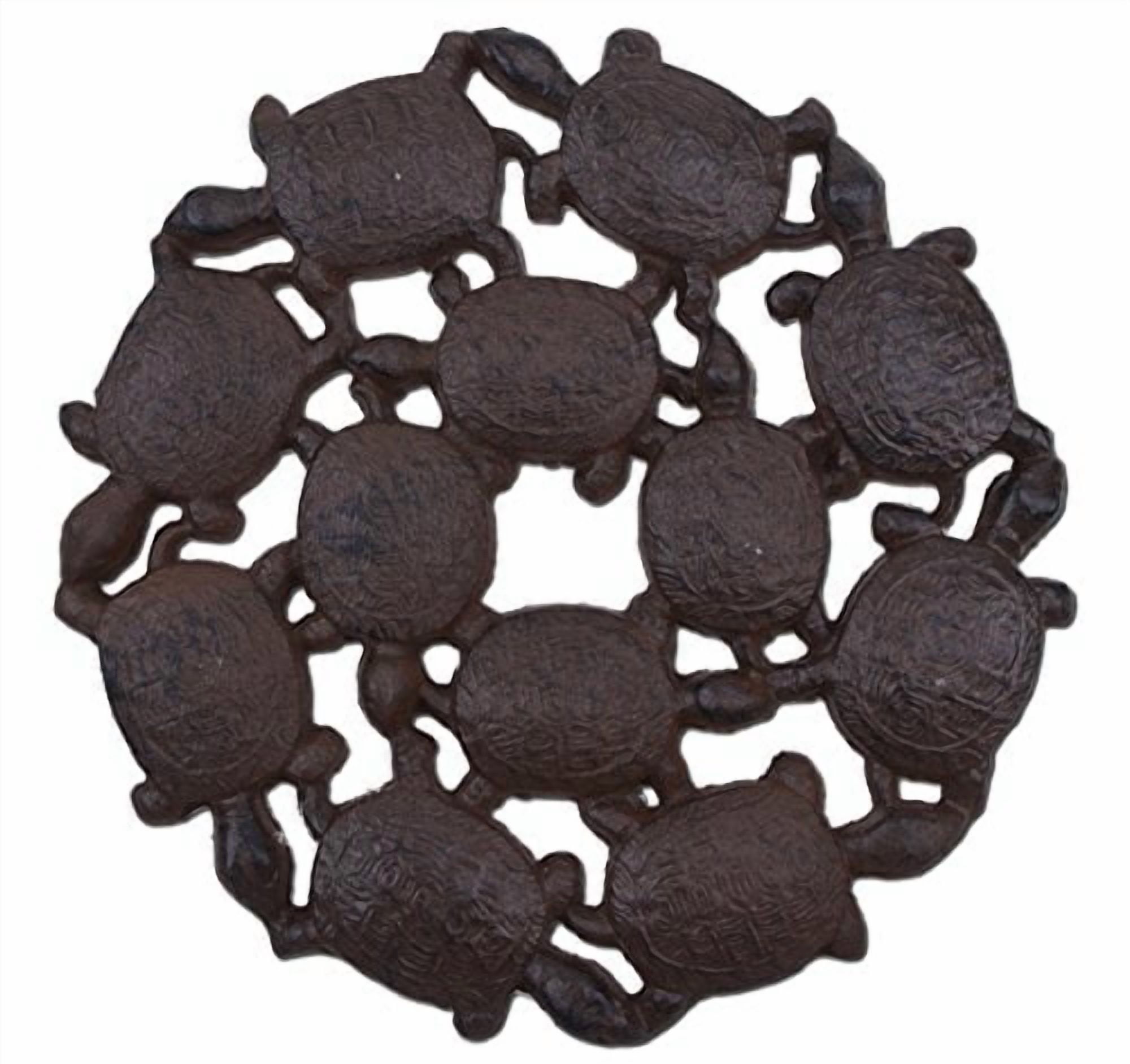 Baby Turtles Decorative Stepping Stone Paver Brown Cast Iron 10.25 ...