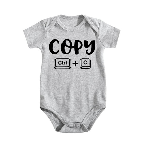 Baby Twins Bodysuits Copy Paste Newborn Baby Clothes Cute Toddler ...