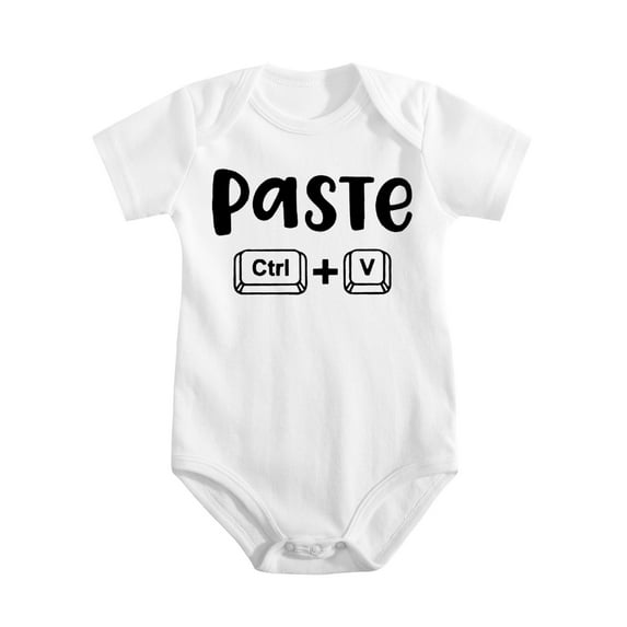 Baby Twins Bodysuits Copy Paste Newborn Baby Clothes Cute Toddler ...