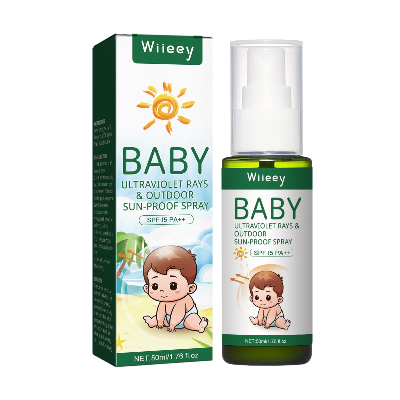 Baby Ultraviolet Rays & Outdoor Sun-Proof Spray, Protect The Skin From Strong Sun And Protect ...