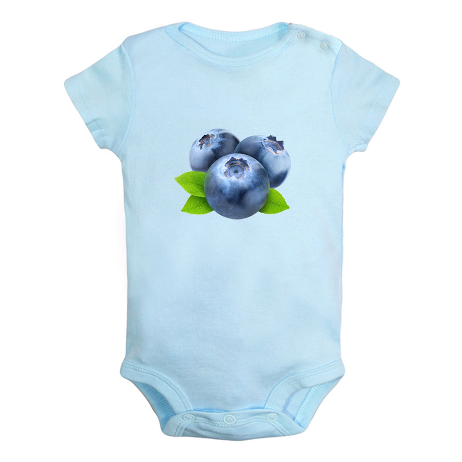 Baby Unisex Fruit Blueberries Design Rompers Newborn Baby Bodysuits ...