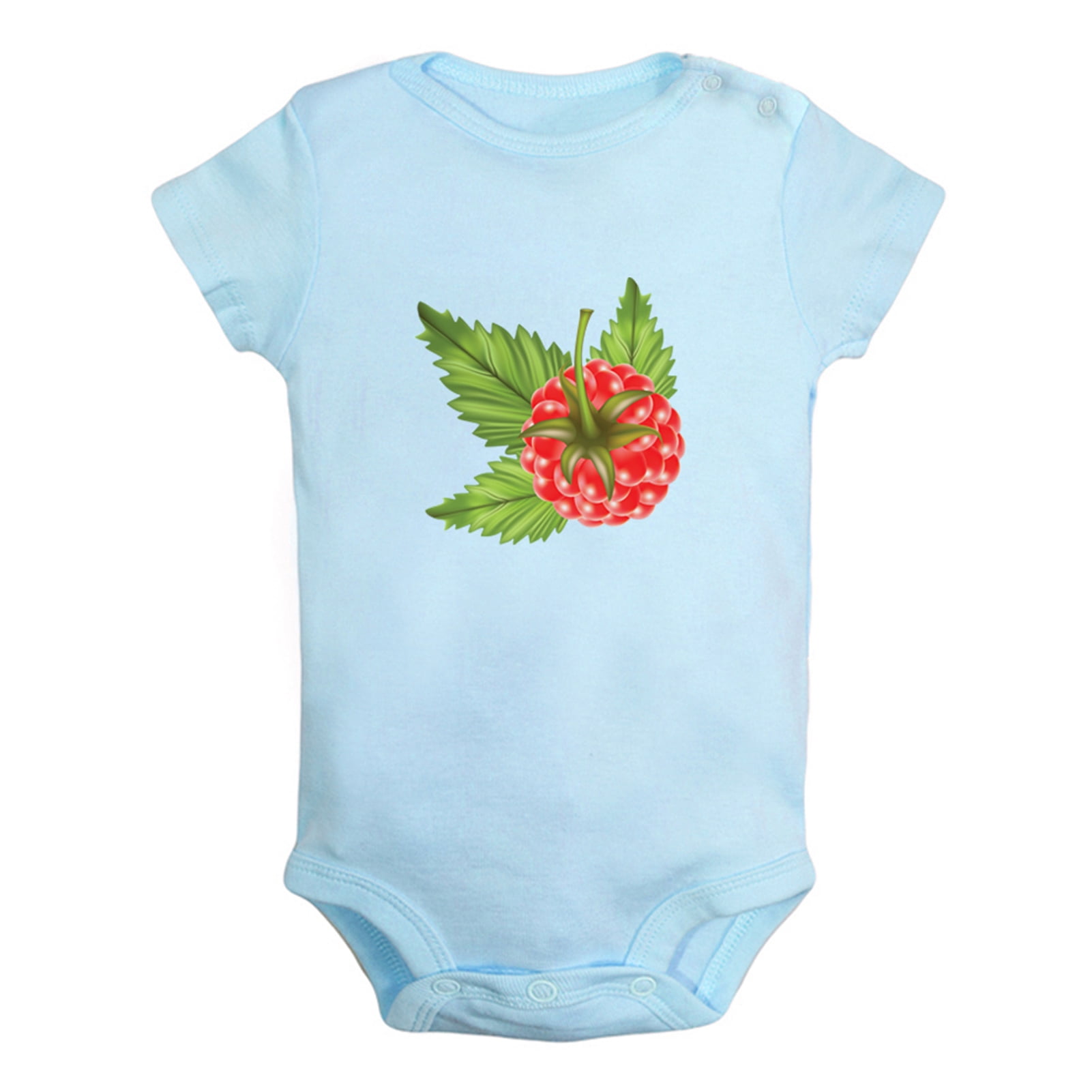 Baby Unisex Fruit Raspberry Design Rompers Newborn Baby Bodysuits ...