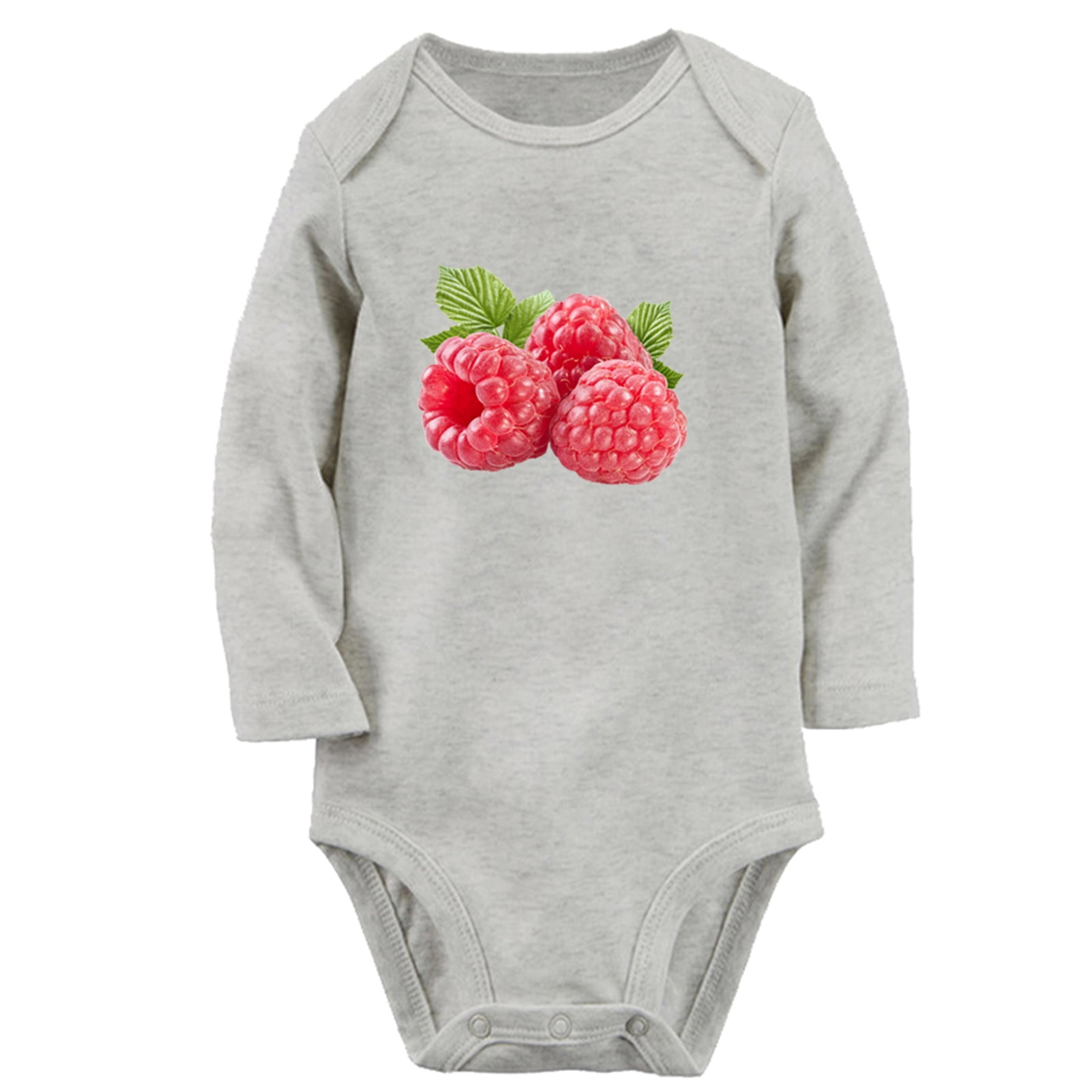 Baby Unisex Fruit Raspberry Design Rompers Newborn Baby Bodysuits ...