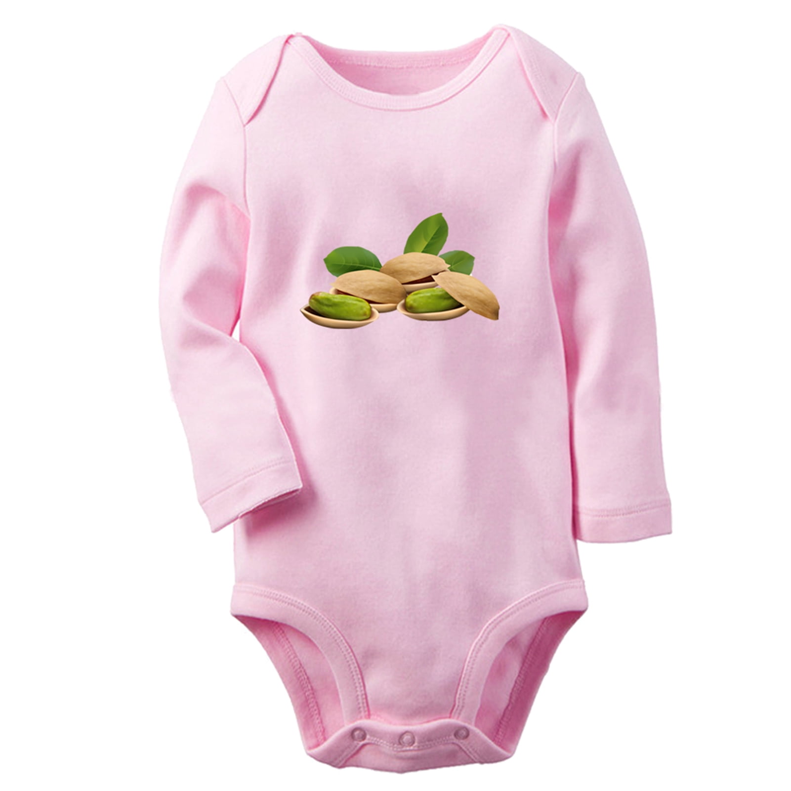 Baby Unisex Nut Pistachio Design Rompers Newborn Baby Bodysuits Infant ...
