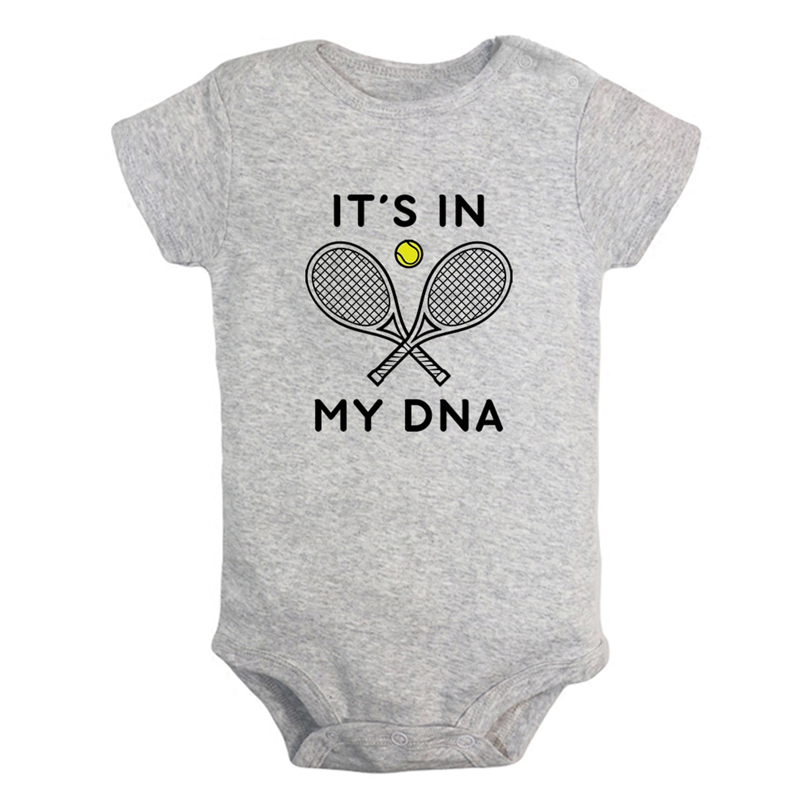 Baby Unisex Tennis Its In My DNA Funny Rompers Newborn Baby Bodysuits ...