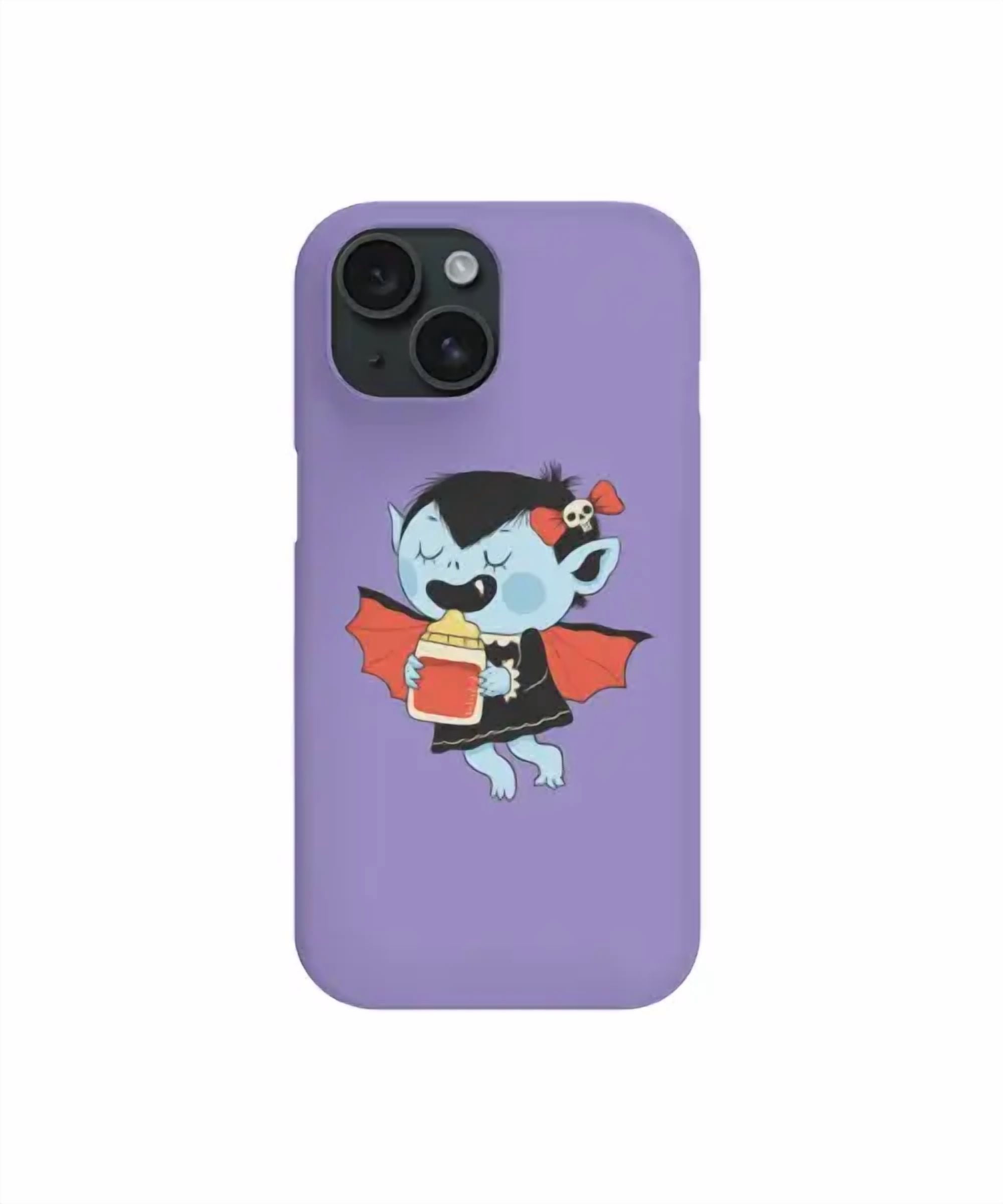 Baby Vamp Cute Vampire Spooky Halloween Phone Case for iPhone 16 15 14 ...
