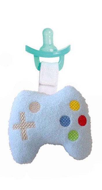Baby Video Game Remote Soft Plush Plushie Snuggle Stuffed Pacifier ...