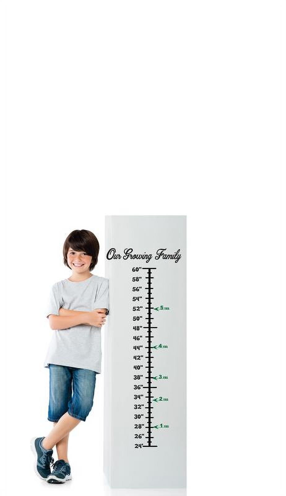 Baby Vinyl Growth Chart Decal Hanging Height Ruler Sticker For Children ...