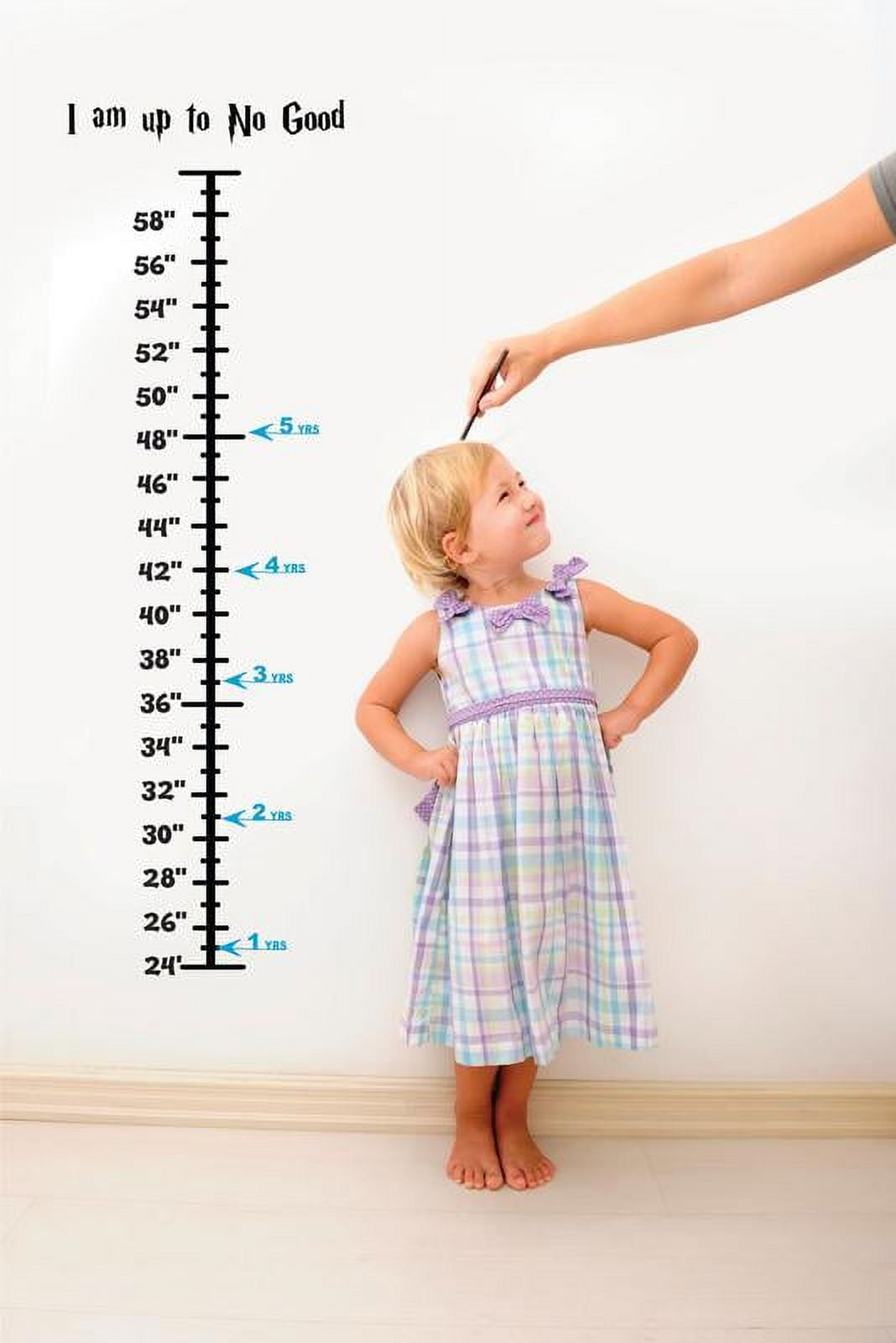 Baby Vinyl Growth Chart Decal Hanging Height Ruler Sticker For Children ...
